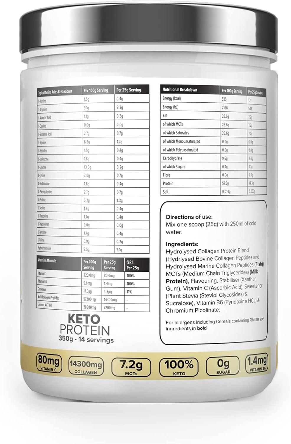 K-GEN Keto Collagen Protein Powder Natural Vanilla - Multi Collagen ...
