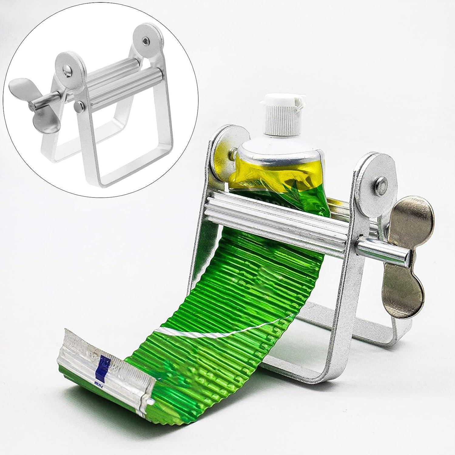 Healifty Metal Toothpaste Tube Squeezer - Rolling Paint Tube Wringer ...