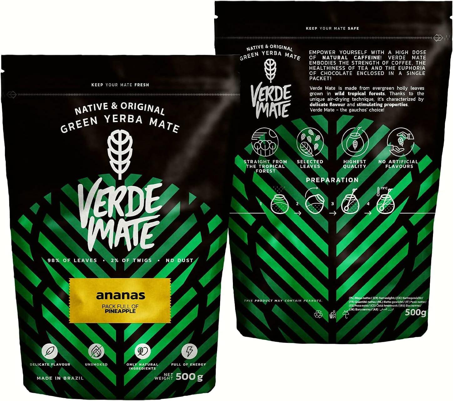 Verde Mate Green Ananas 500g - Delicious Fruit Yerba Mate with 100% ...