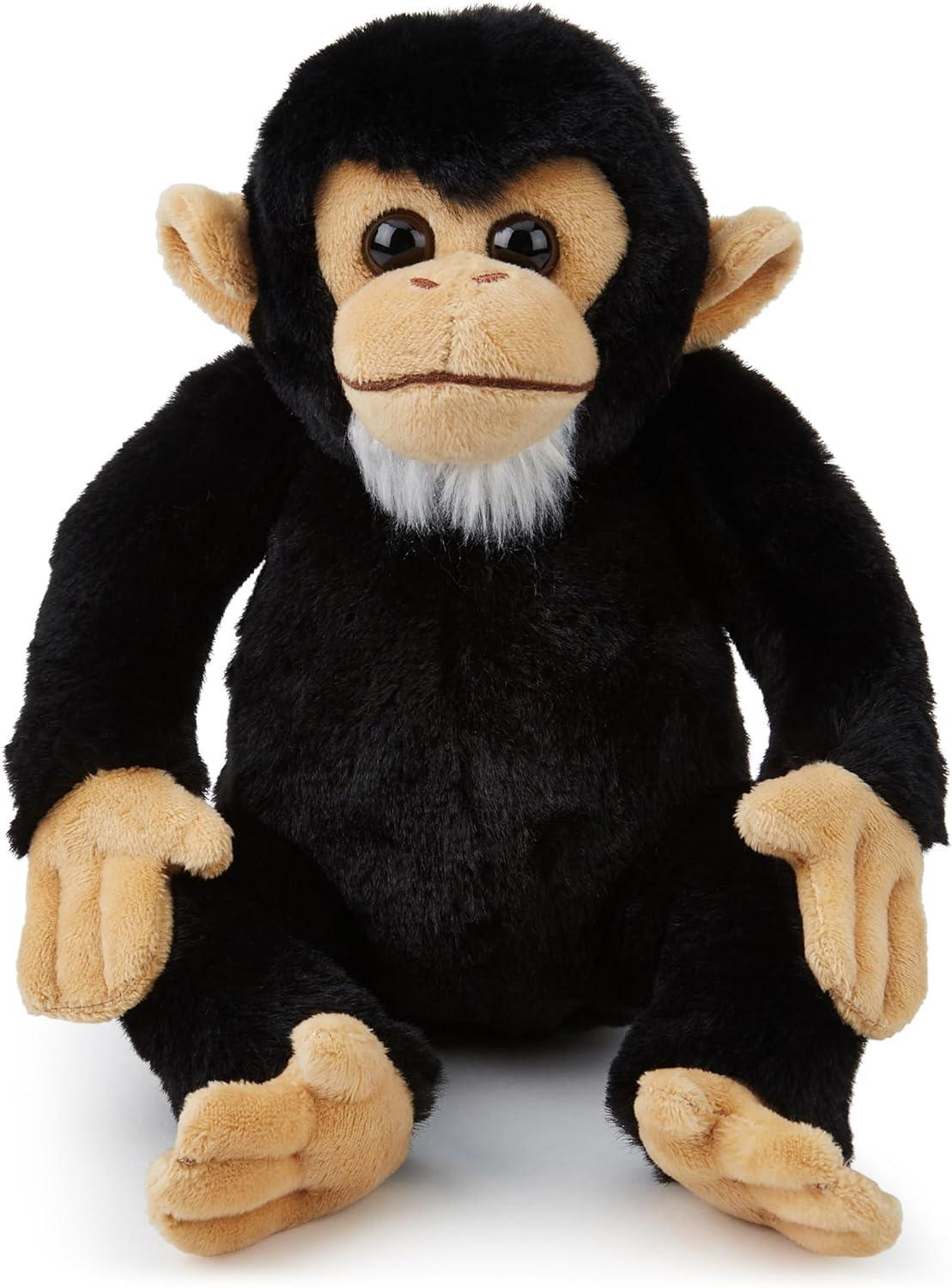Zappi Co Chimpanzee Plush Toy (20cm) - Eco-Friendly & Huggable Chimp ...