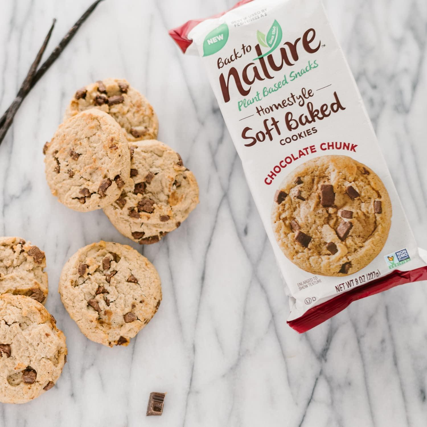 Back To Nature Non-GMO Chocolate Chunk Cookies | Soft Baked, 8 oz | Buy ...