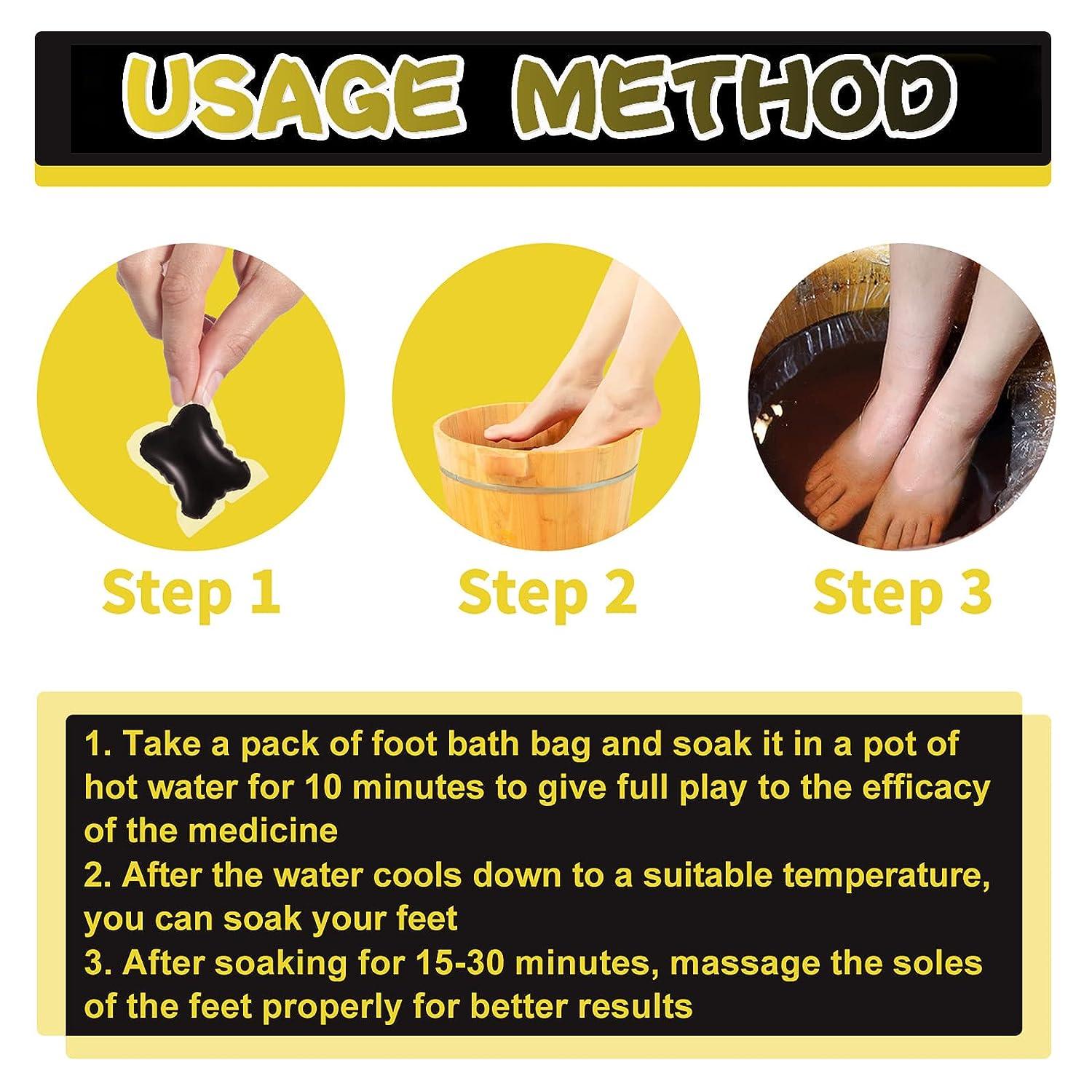 Herbal Detox Foot Soak Beads for Body Cleansing - 15 Pcs (3 Boxes) for ...