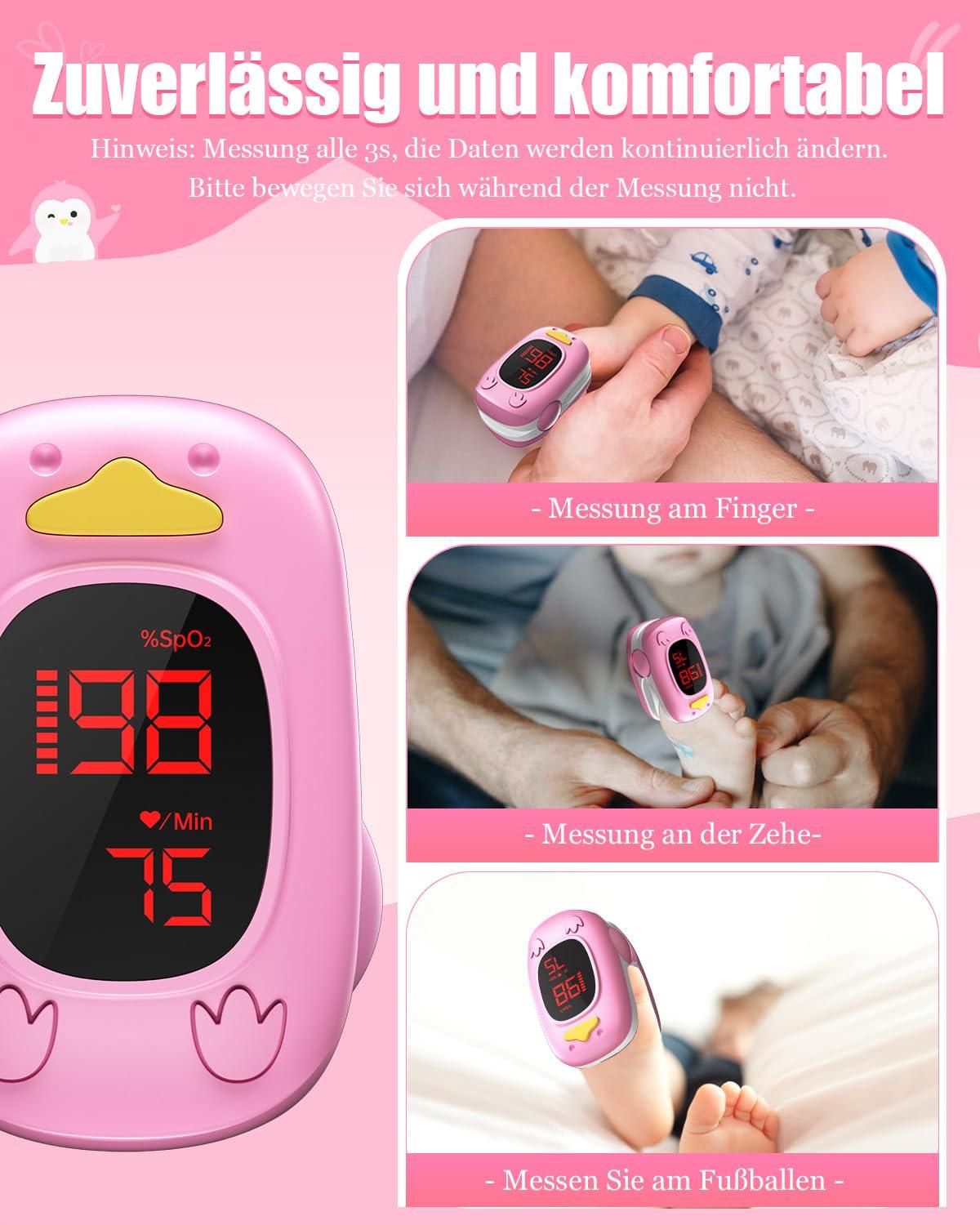 Buy Hofenry Children's Pulse Oximeter - Cute Finger Oxygen Saturation ...