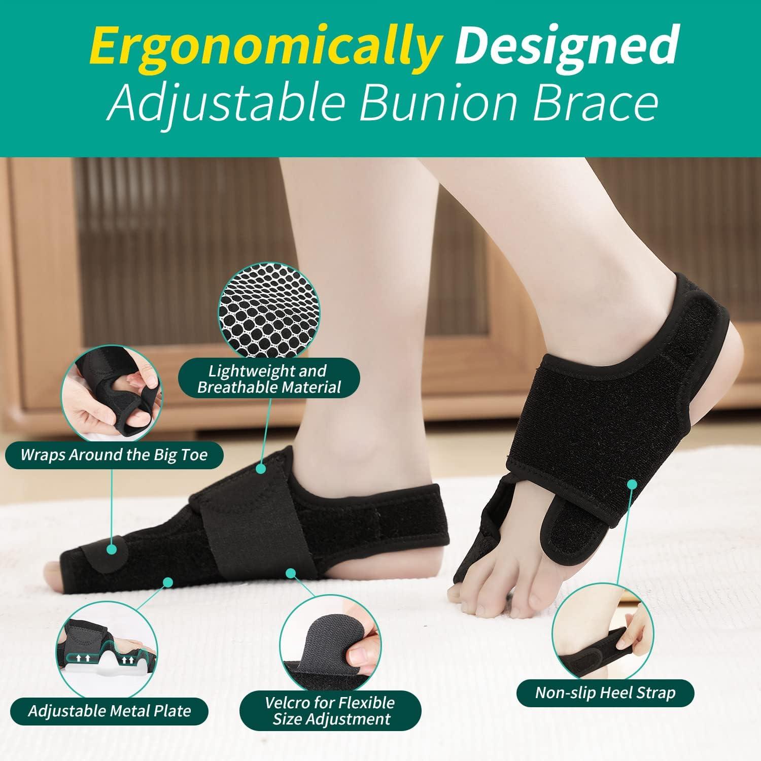 Donnetty Bunion Corrector for Women and Men - Big Toe Separator & Pain ...
