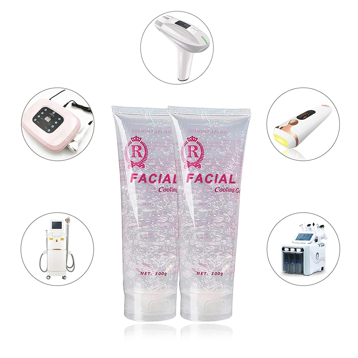2 PCS Cooling Gel for Laser Hair Removal & Facial Machines - 600ML for ...
