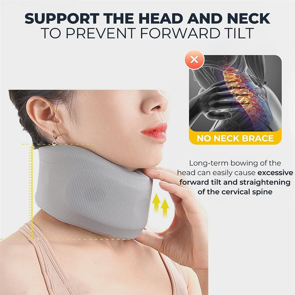 Kimdaro Adjustable Neck Support | Soft Cervical Collar for Pain Relief ...