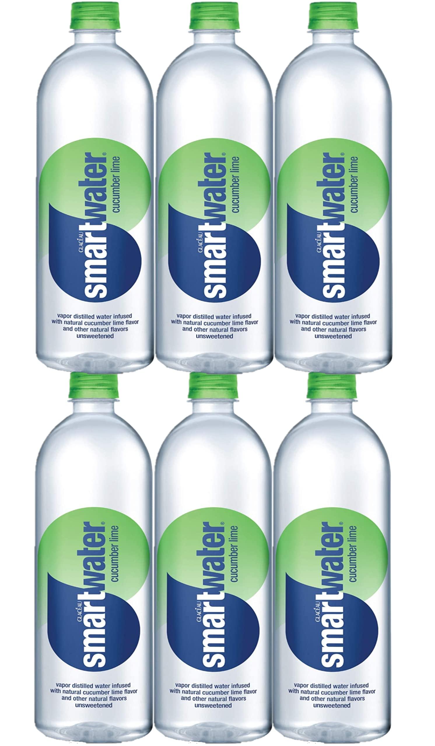 Smartwater Cucumber Lime 700mL Bottles - Pack of 6 | 23.67 Fl Oz | Buy ...