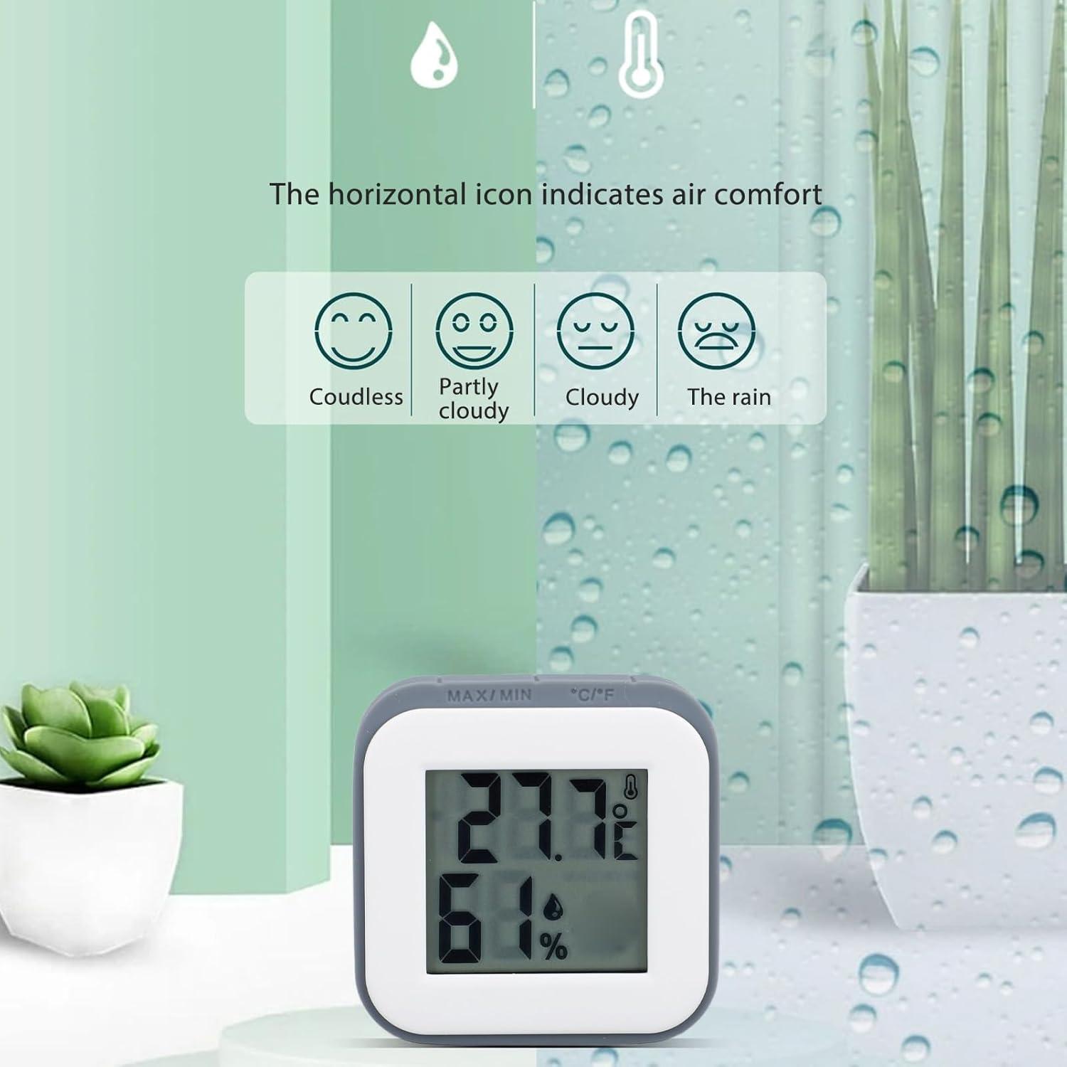 Septpenta Interior Thermometer | Indoor/Outdoor Humidity Meter ...