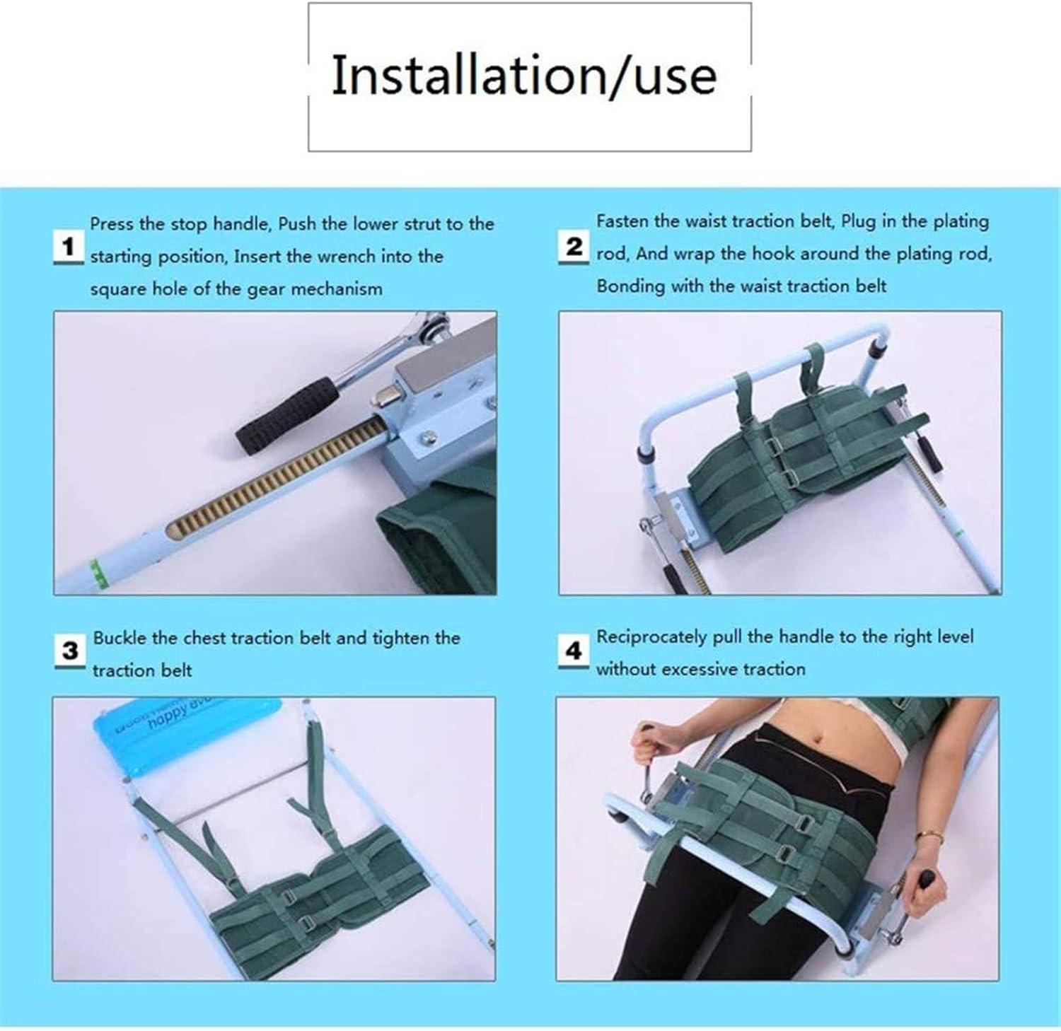 Portable Lumbar Vertebrae Traction Device for Bed - Improve Spinal ...