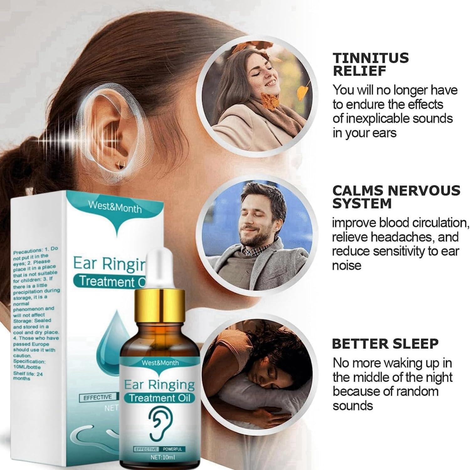 Ear Drops Tinnitus Relief for Ringing Ears Ear Ringing Treatment Oil ...