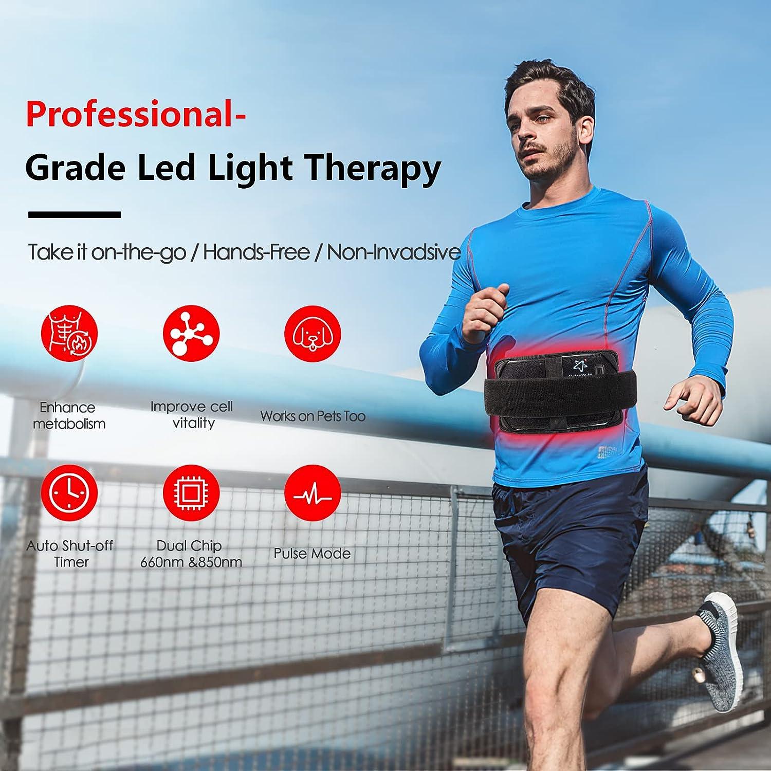 Red & Infrared Light Therapy Device Belt for Muscle & Pain Relief ...