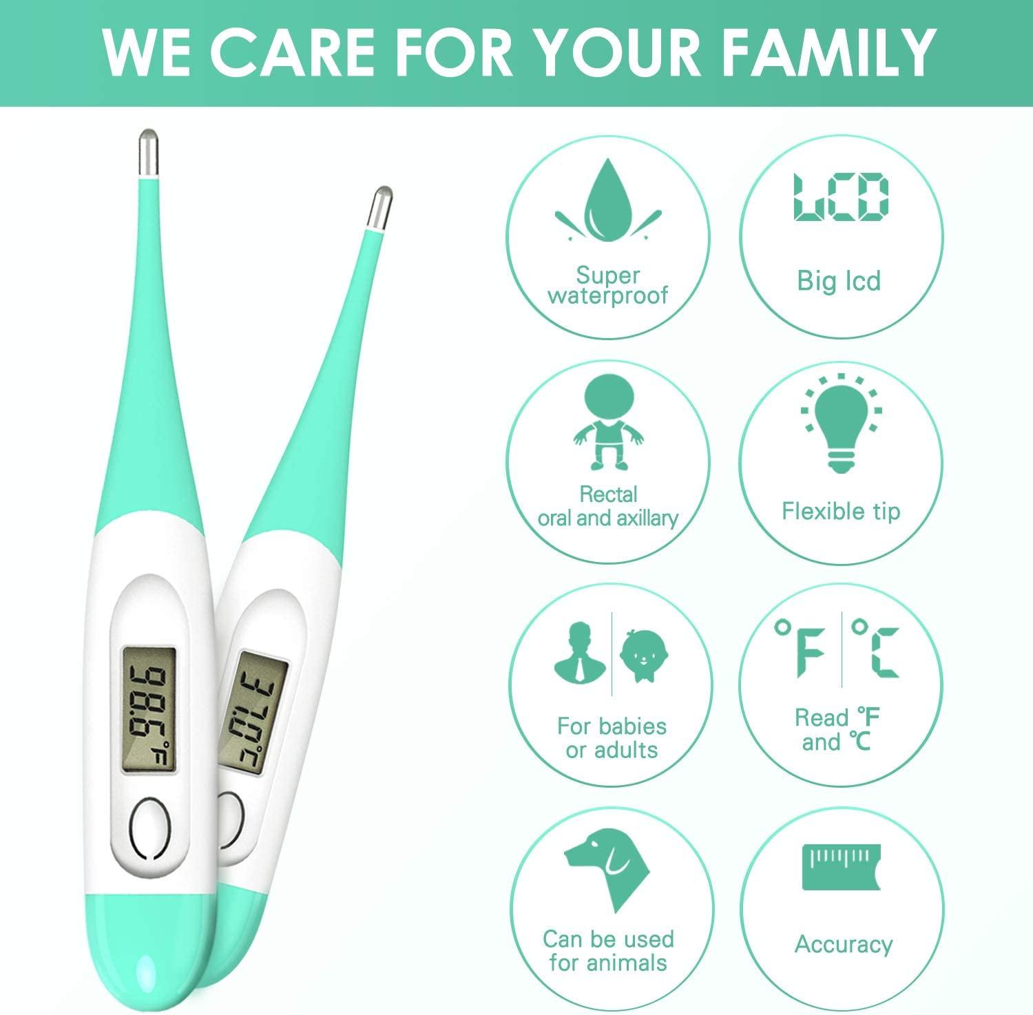 Digital Clinical Fever Medical Thermometer - Fast Body Test with Fever ...