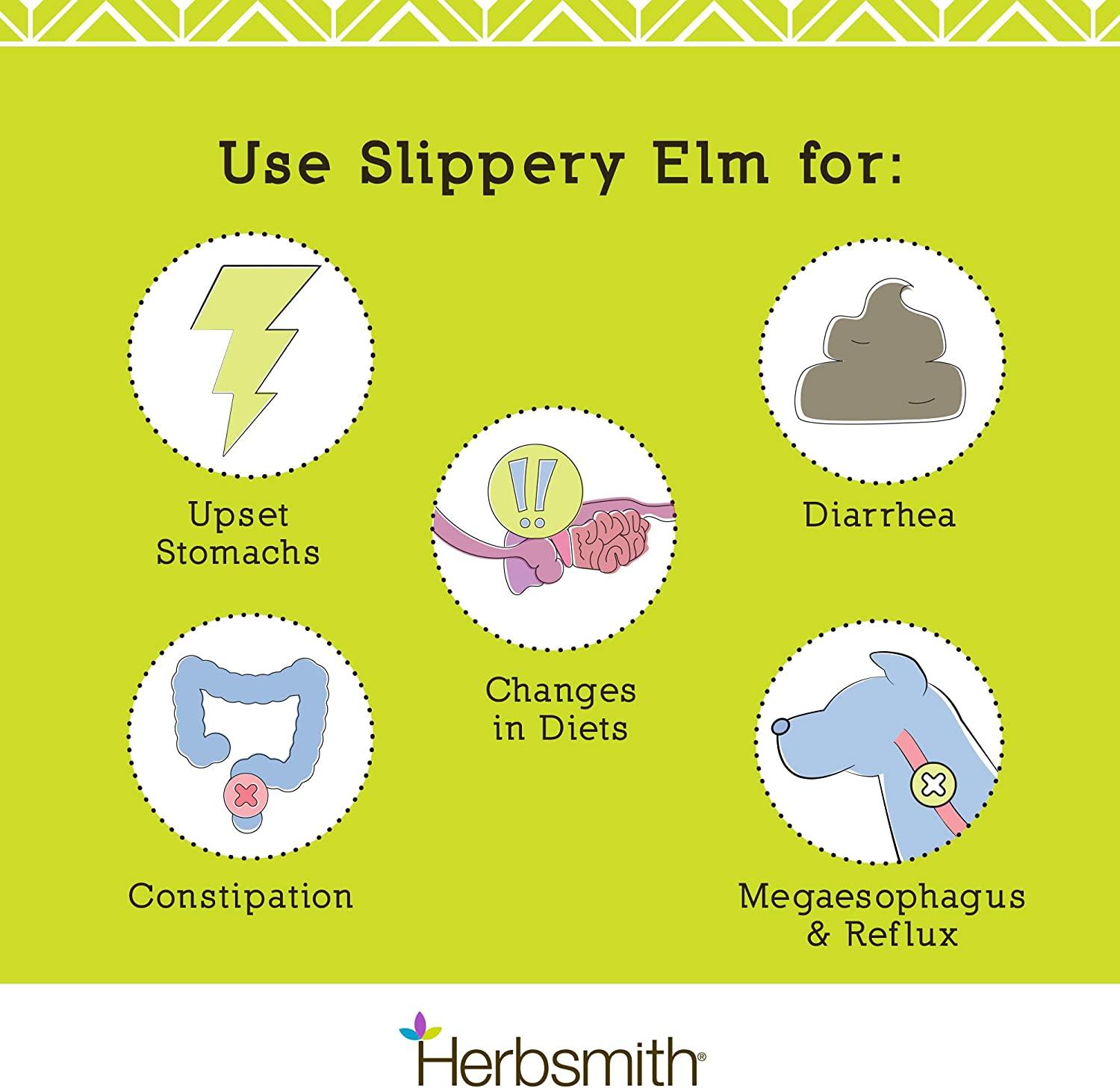 Herbsmith Organic Slippery Elm 75g Powder - Digestive Aid for Dogs and ...