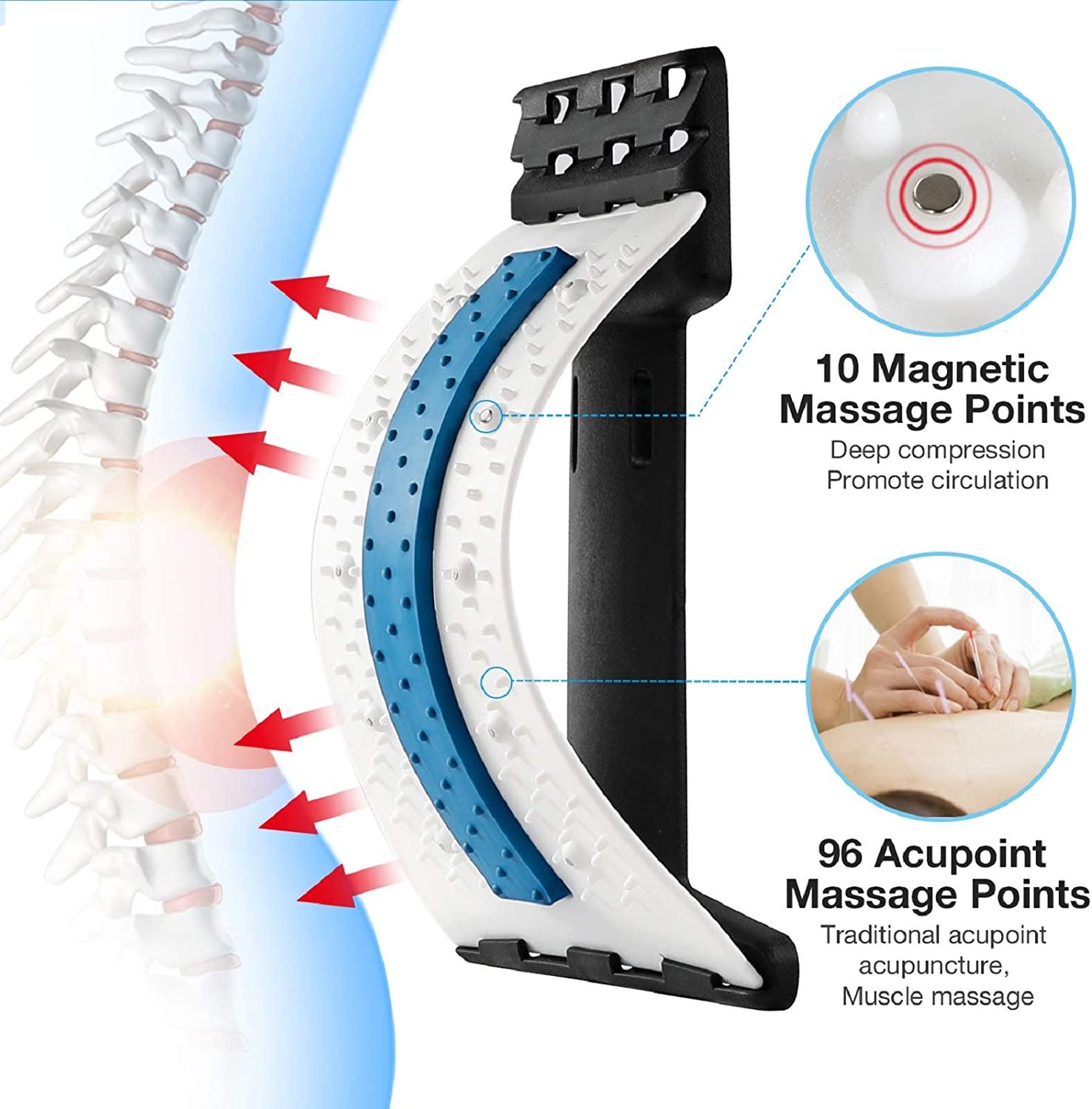 Moocoo Back Stretcher with Magnet - Lower Back Pain Relief Device ...