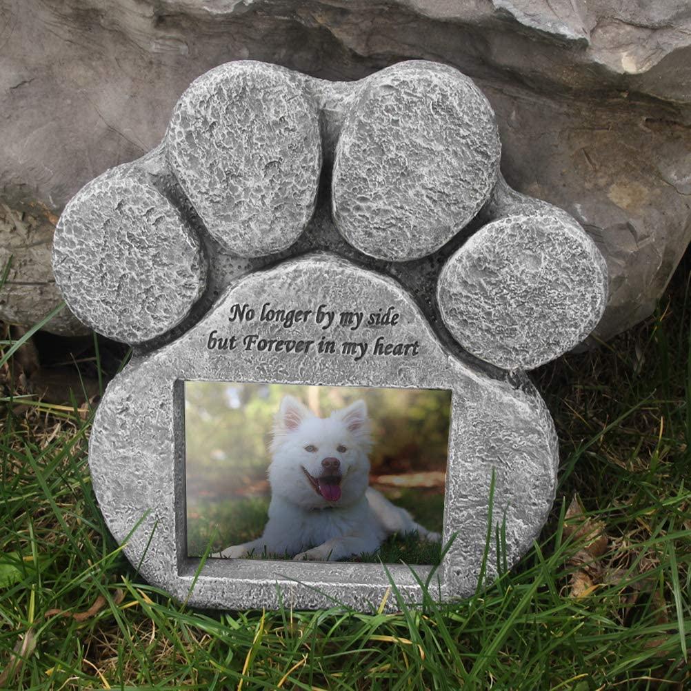 EXPAWLORER Pet Memorial Stones - Personalized Dog Headstone with ...