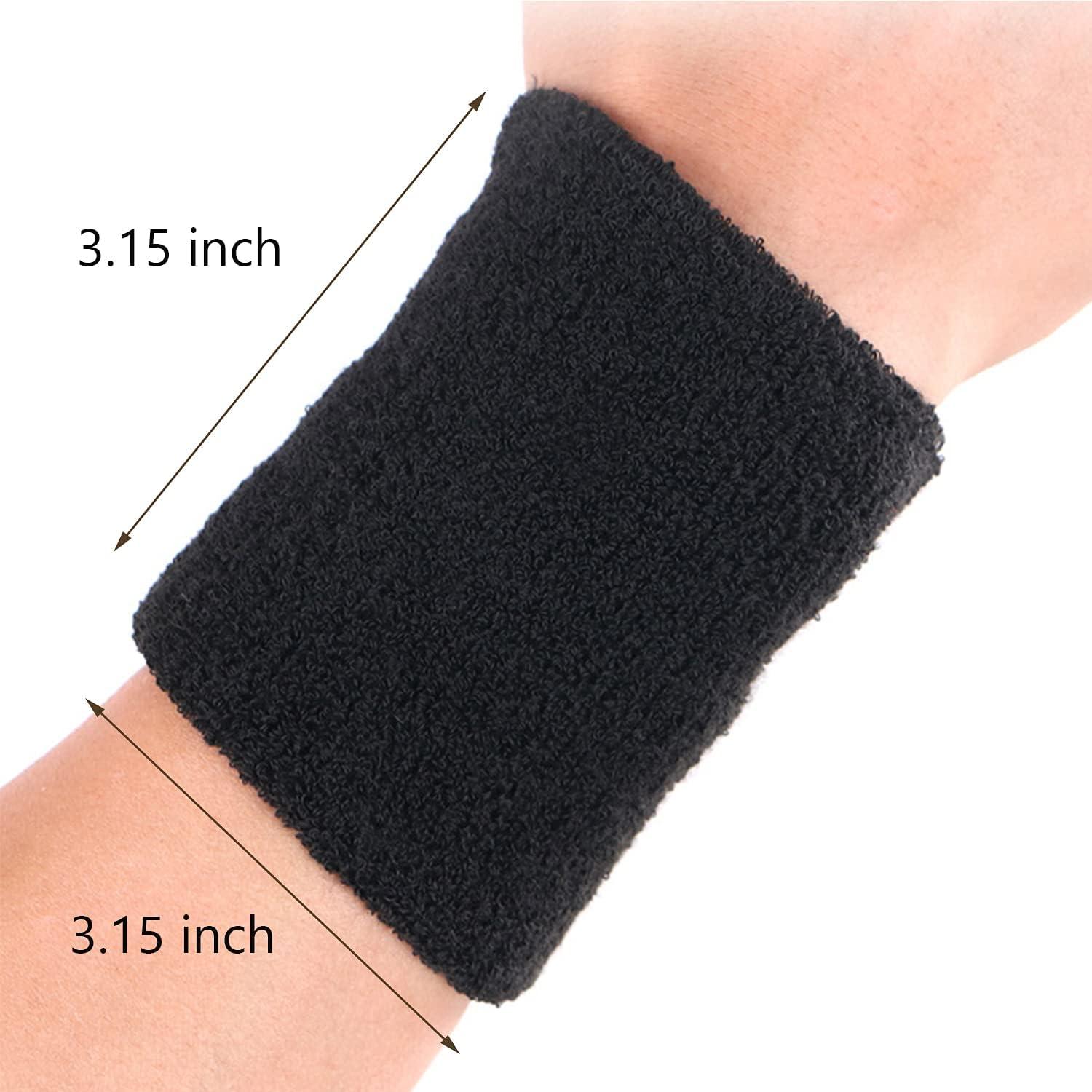 Cotton Sports Wristbands for Basketball, Baseball, Running - Color ...