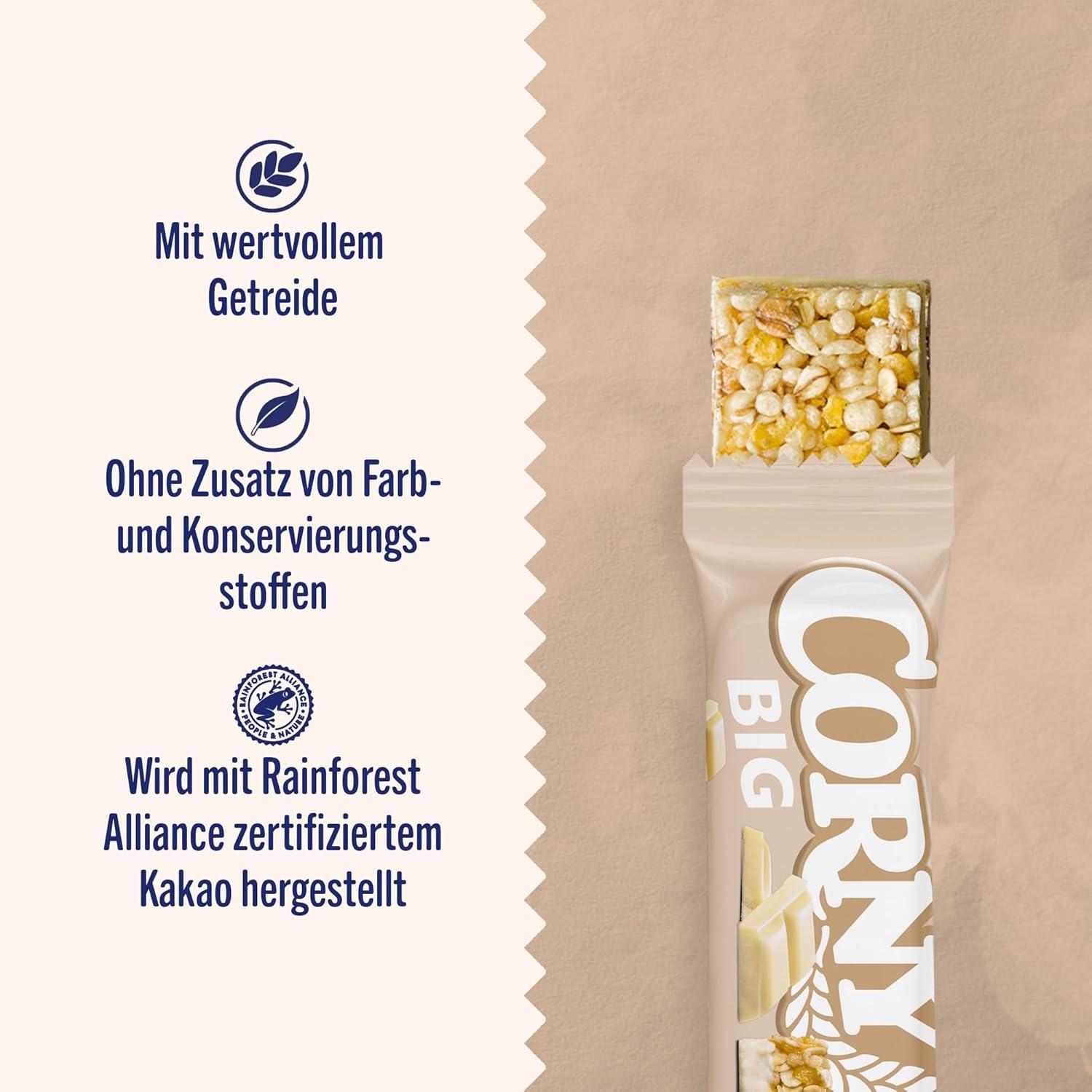 Corny BIG White Chocolate Cereal Bars - 24 Pack (40g Each) | Delicious ...