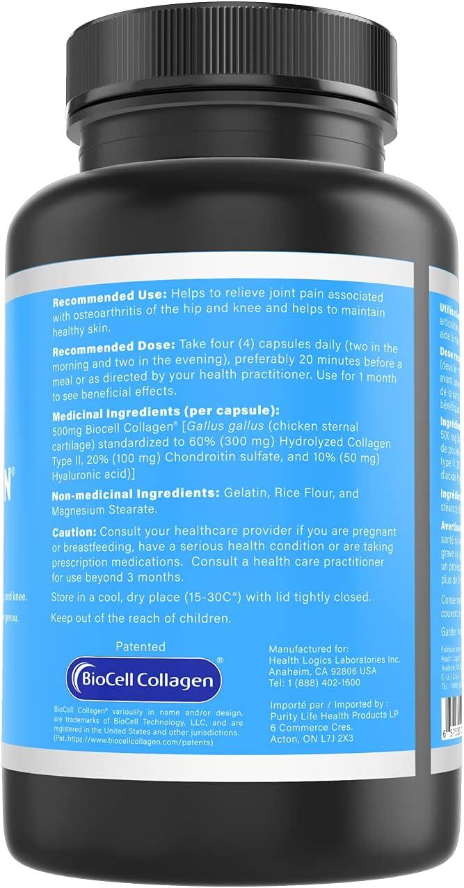 Health Logics BioCell Collagen Supplement - Helps to Relieve Joint Pain ...