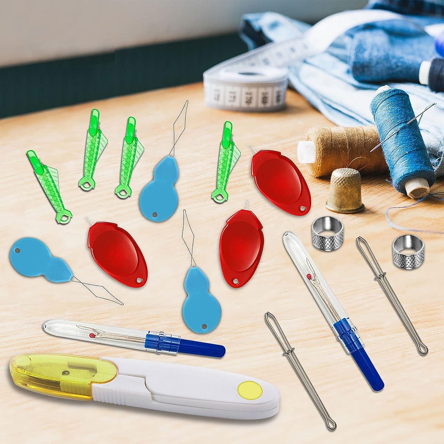 25 Pcs Hand Sewing Needle Threaders Kit - Easy Threader, Seam Rippers ...
