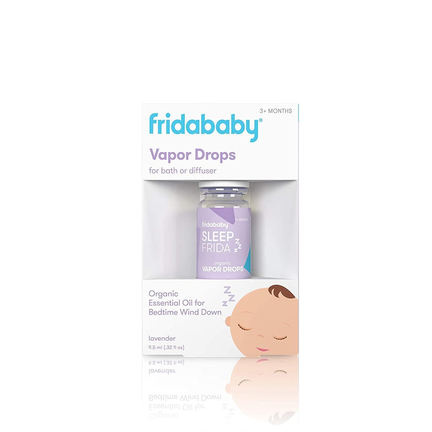 FridaBaby Natural Sleep Vapor Bath Drops for Bedtime Wind Down - White ...