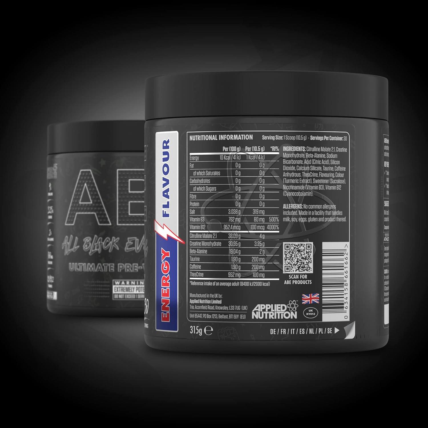 Applied Nutrition ABE Pre Workout Powder - Energy & Performance Boost ...