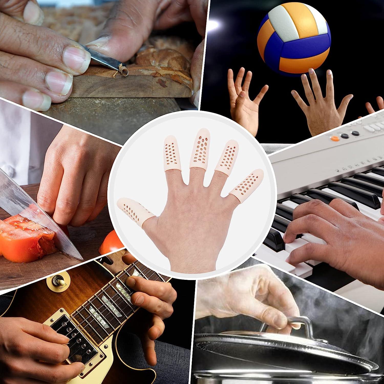 Silicone Gel Finger Cots (16pcs) - Breathable Finger Caps for Cracking ...