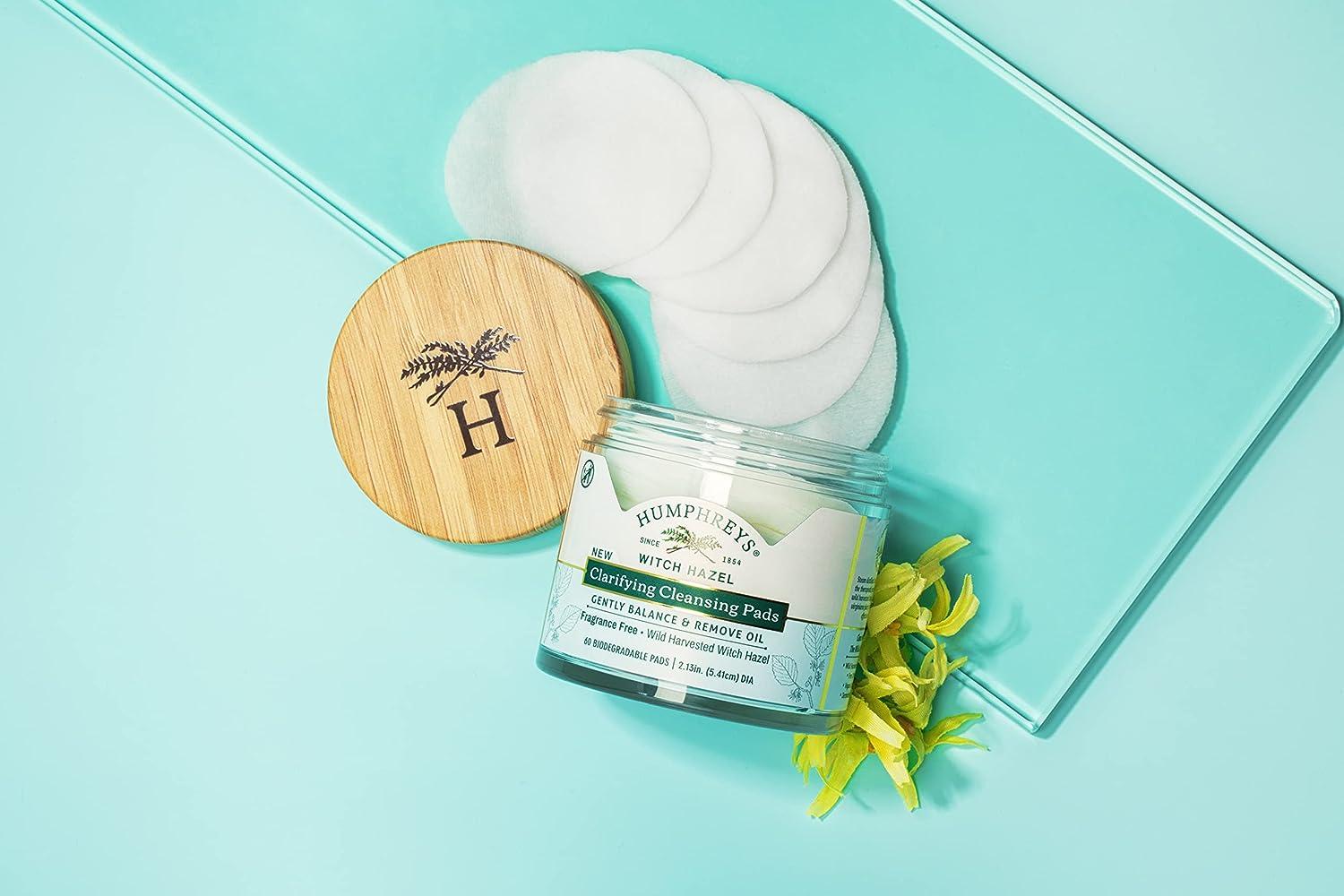 Humphreys Clarifying Witch Hazel Cleansing Pads - Fragrance Free ...