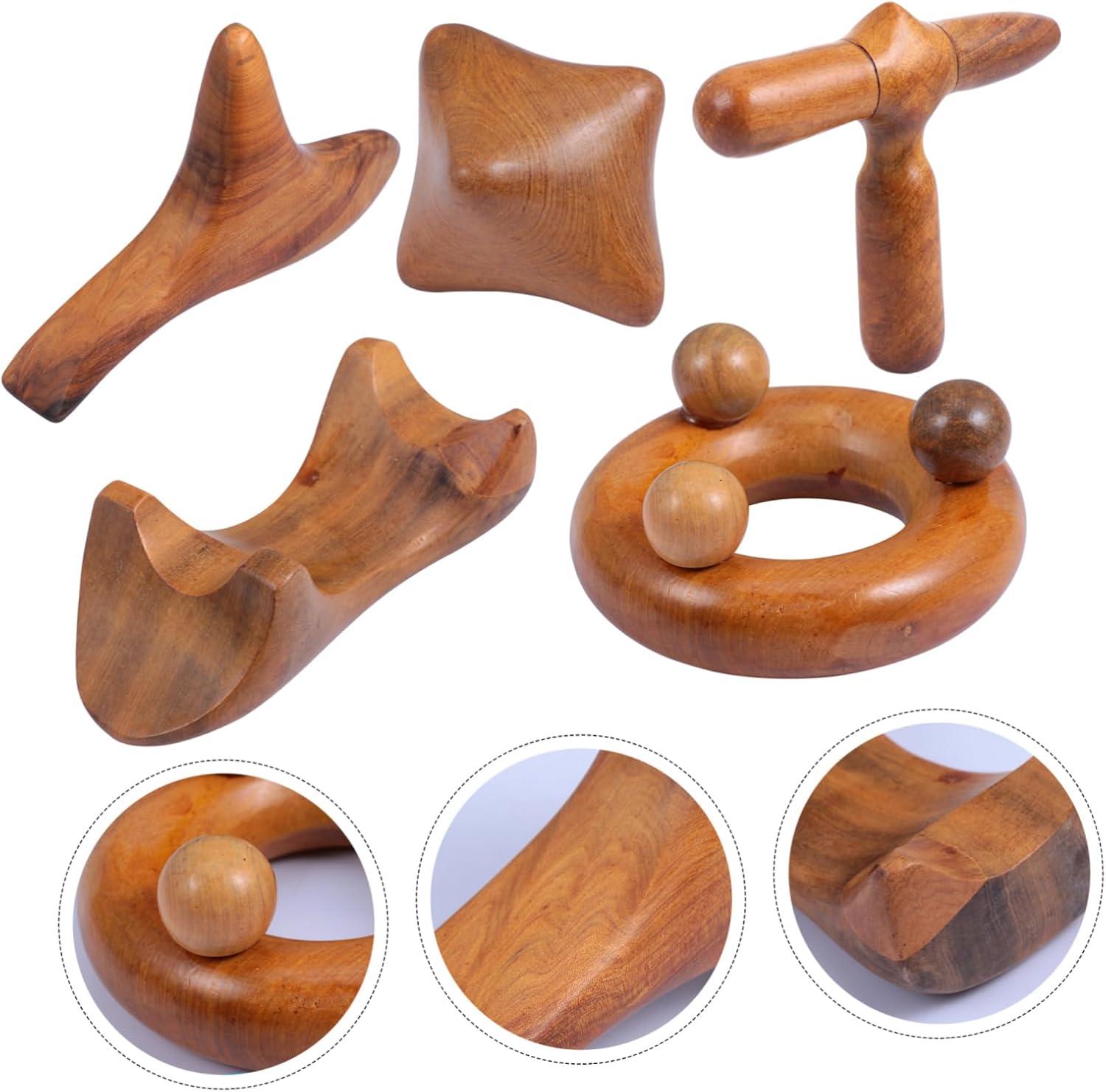 FOMIYES 10 STK Massage Device - Sandalwood Triangle Cushions Foot ...