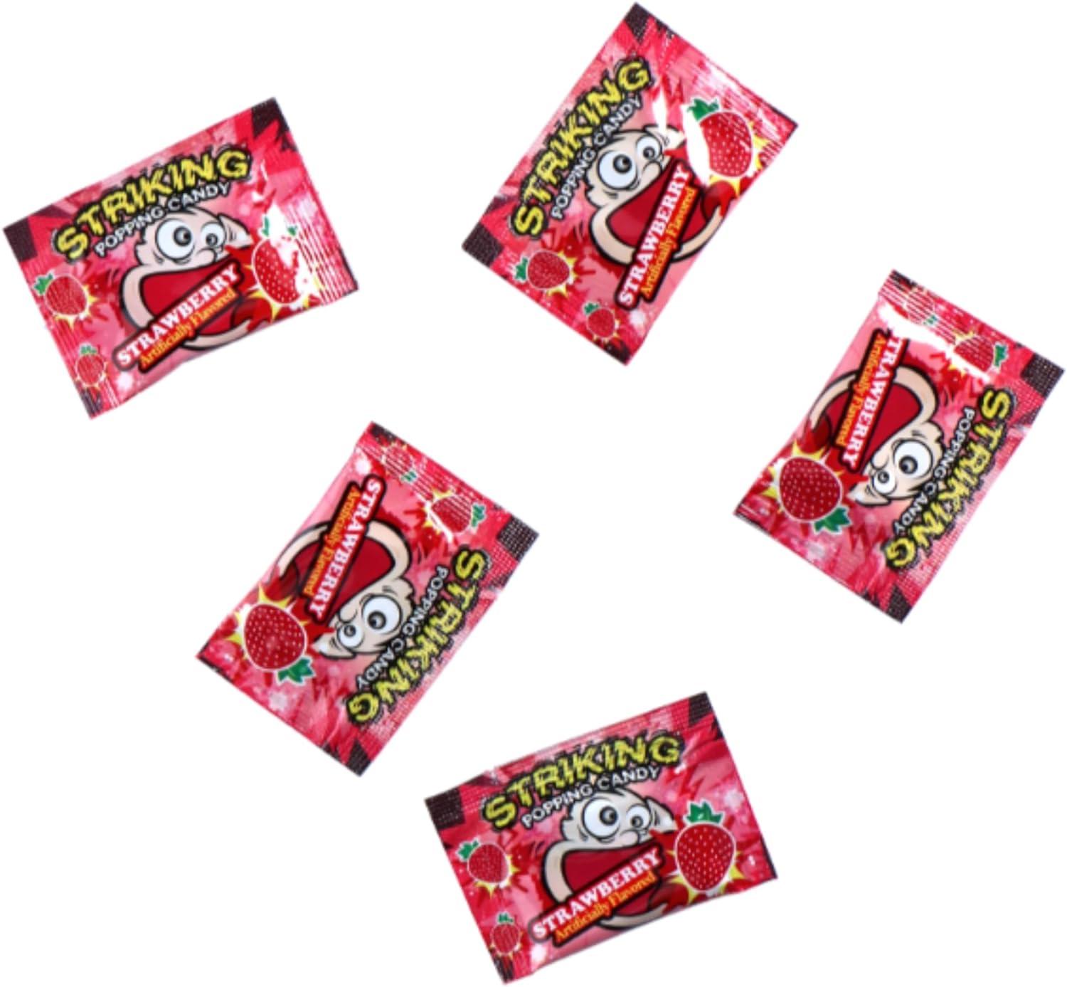 Striking Popping Candy Strip Strawberry Flavour 15g (Pack of 6) | Buy ...