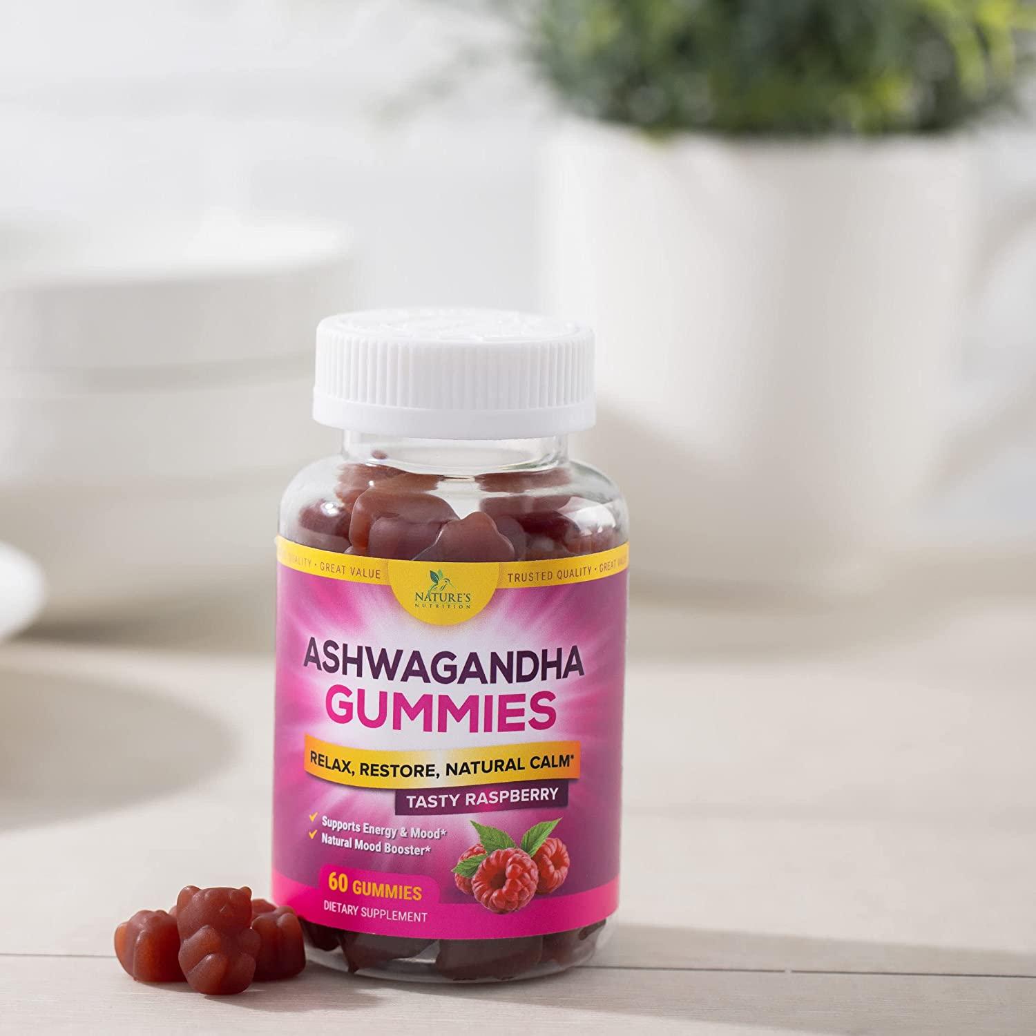 Organic Ashwagandha Gummies for Relaxation & Stress Relief - Vegan ...