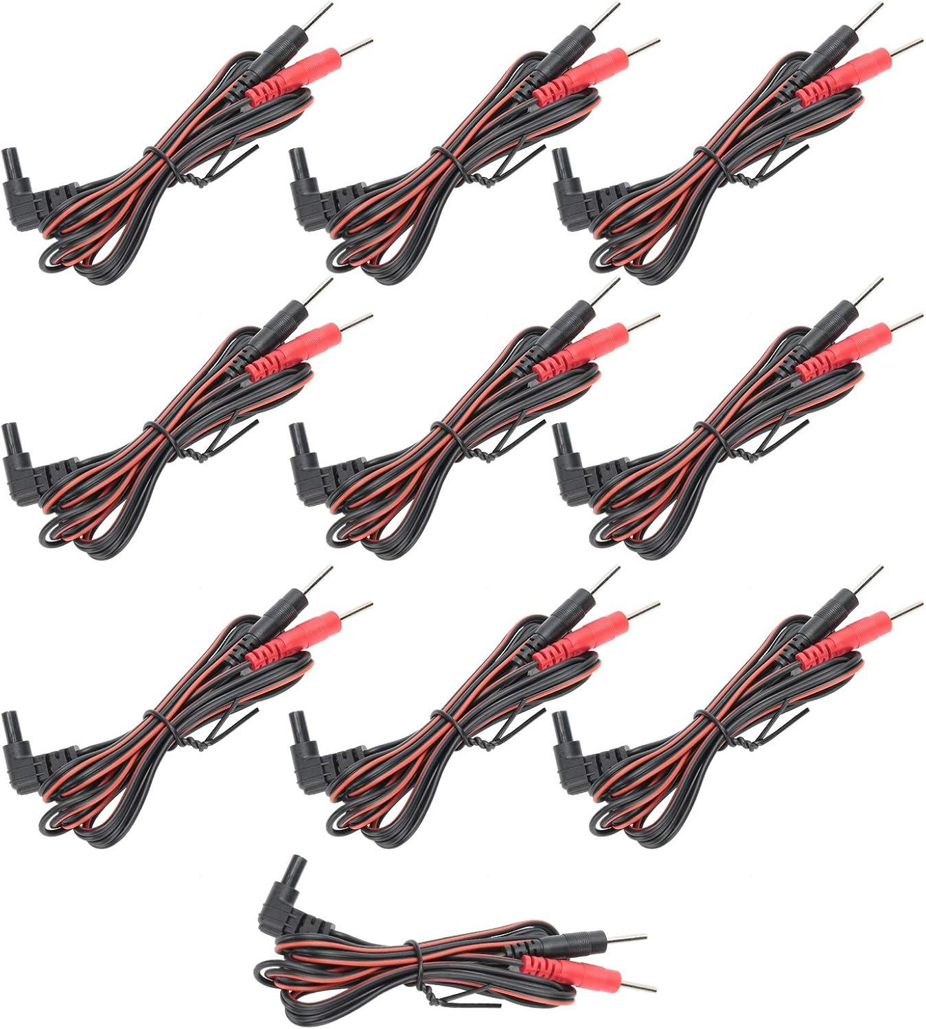 Pack of 10 Flexible 2mm TENS Cables - Premium Connection for TENS ...