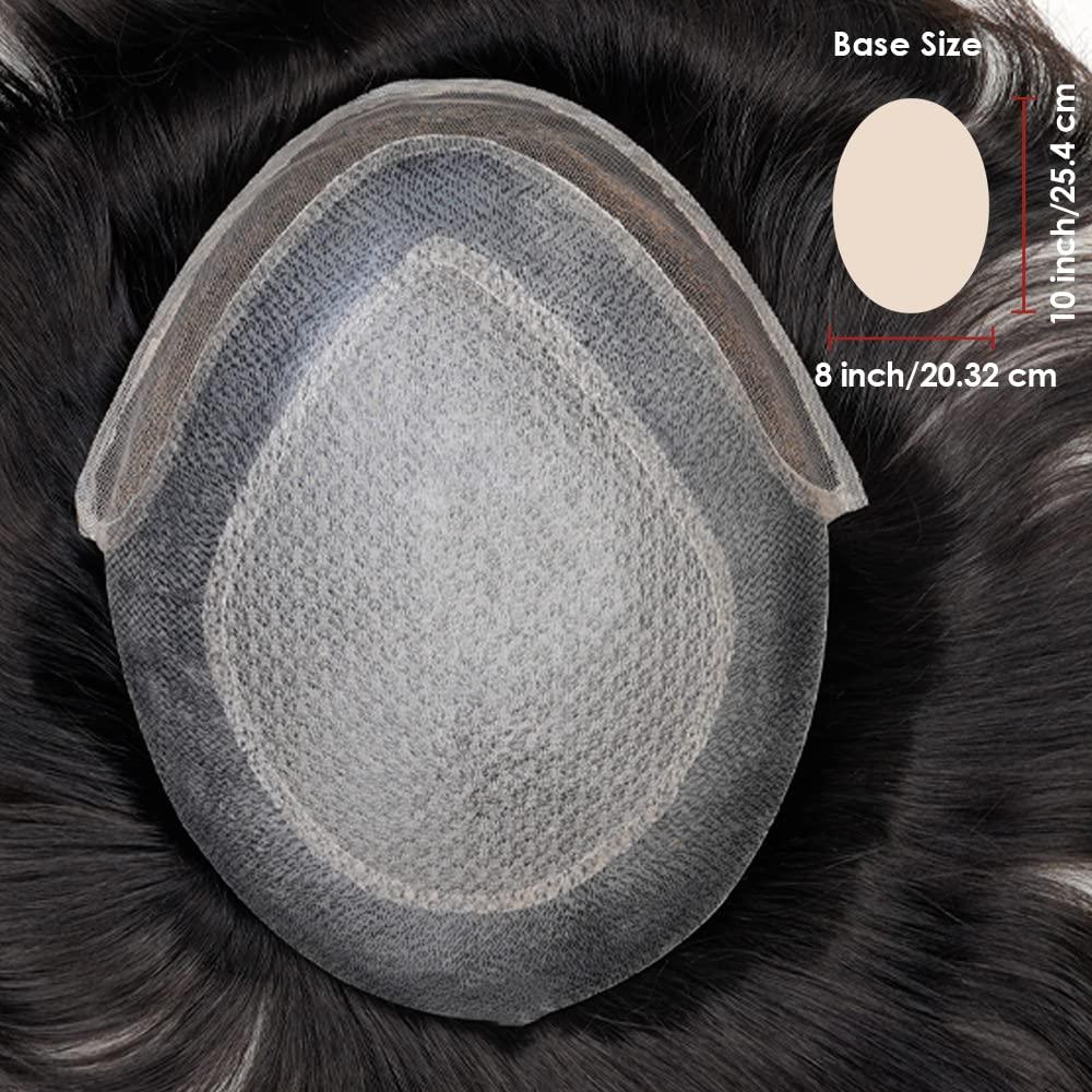 Shop Lordhair Knotless Toupet for Men - 8x10 Inch Skin Top Human Hair ...