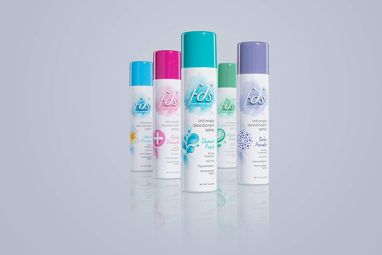 FDS Intimate Deodorant Spray Variety Pack - Shower Fresh & Delicate ...