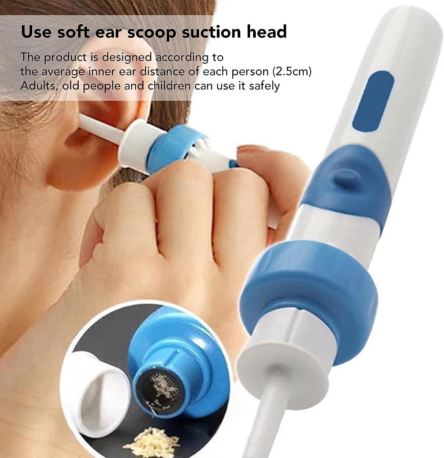 Electric Ear Vacuum Wax Remover Kit for All Ages | Easy Earwax Cleaner ...