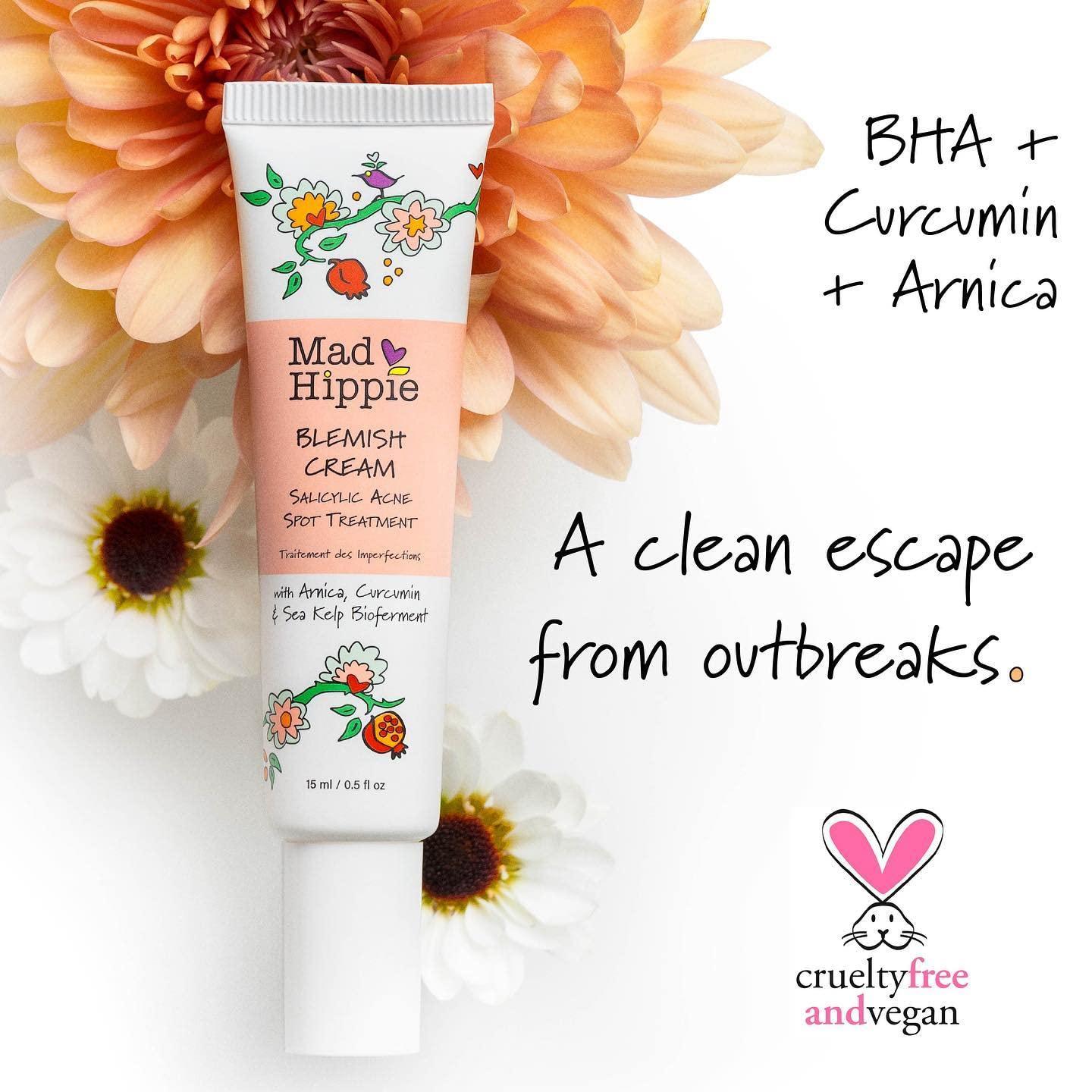 Mad Hippie Blemish Cream - Salicylic Acid Acne Spot Treatment with ...