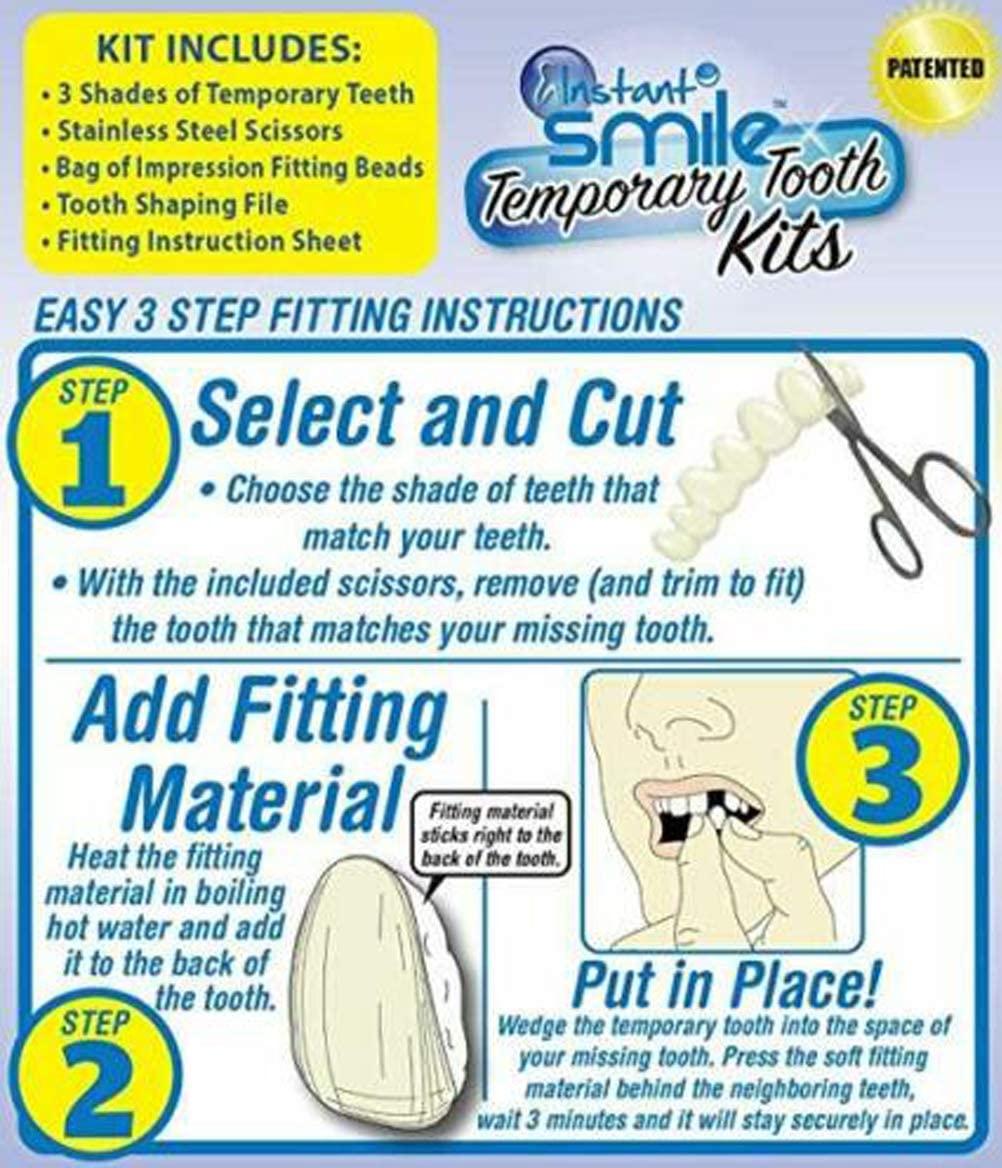 Instant Smile Multi-Shade Temporary Tooth Repair Kit - Patented ...
