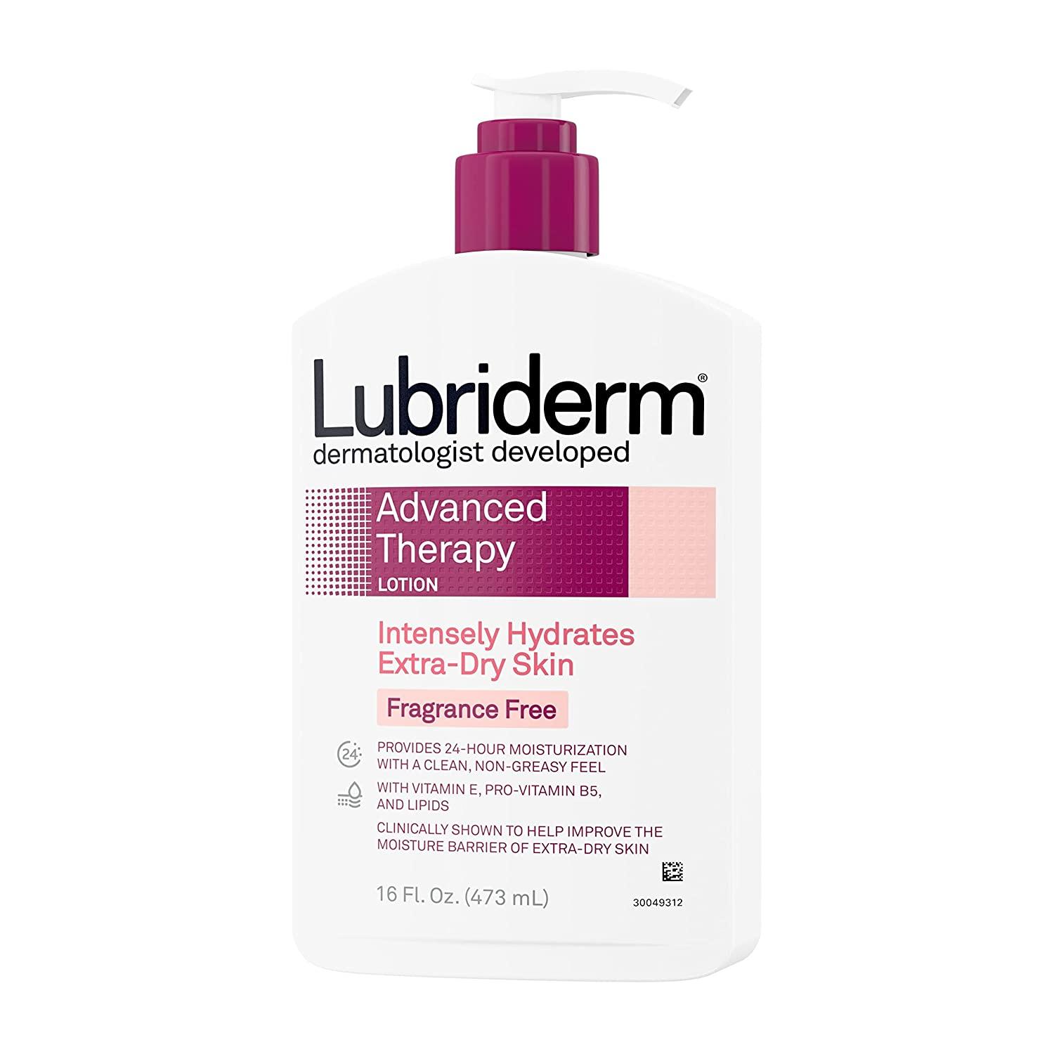 Lubriderm Advanced Therapy Fragrance-Free Moisturizing Lotion 16 fl. oz ...