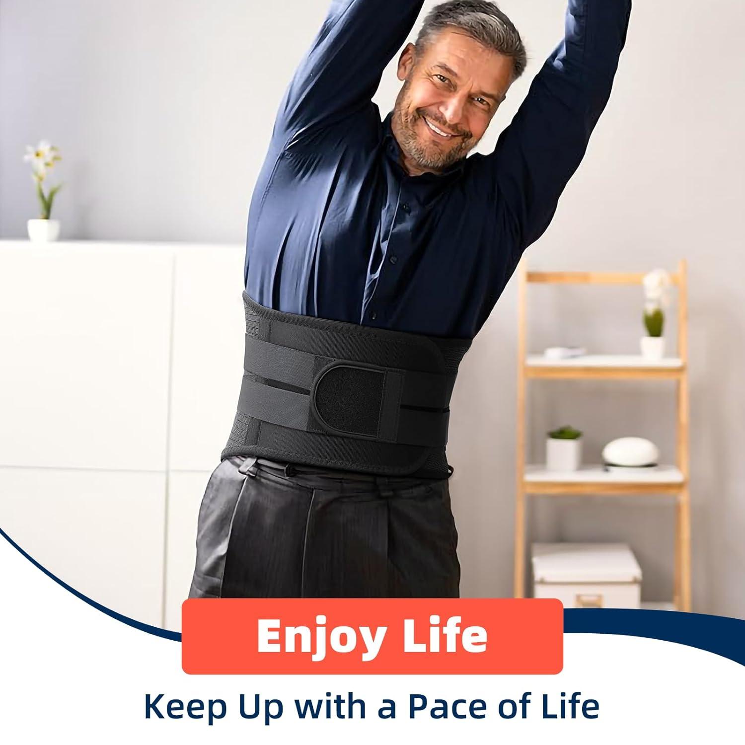 Buy Back Bandage for Men & Women | Lower Back Support Belt with 3 ...
