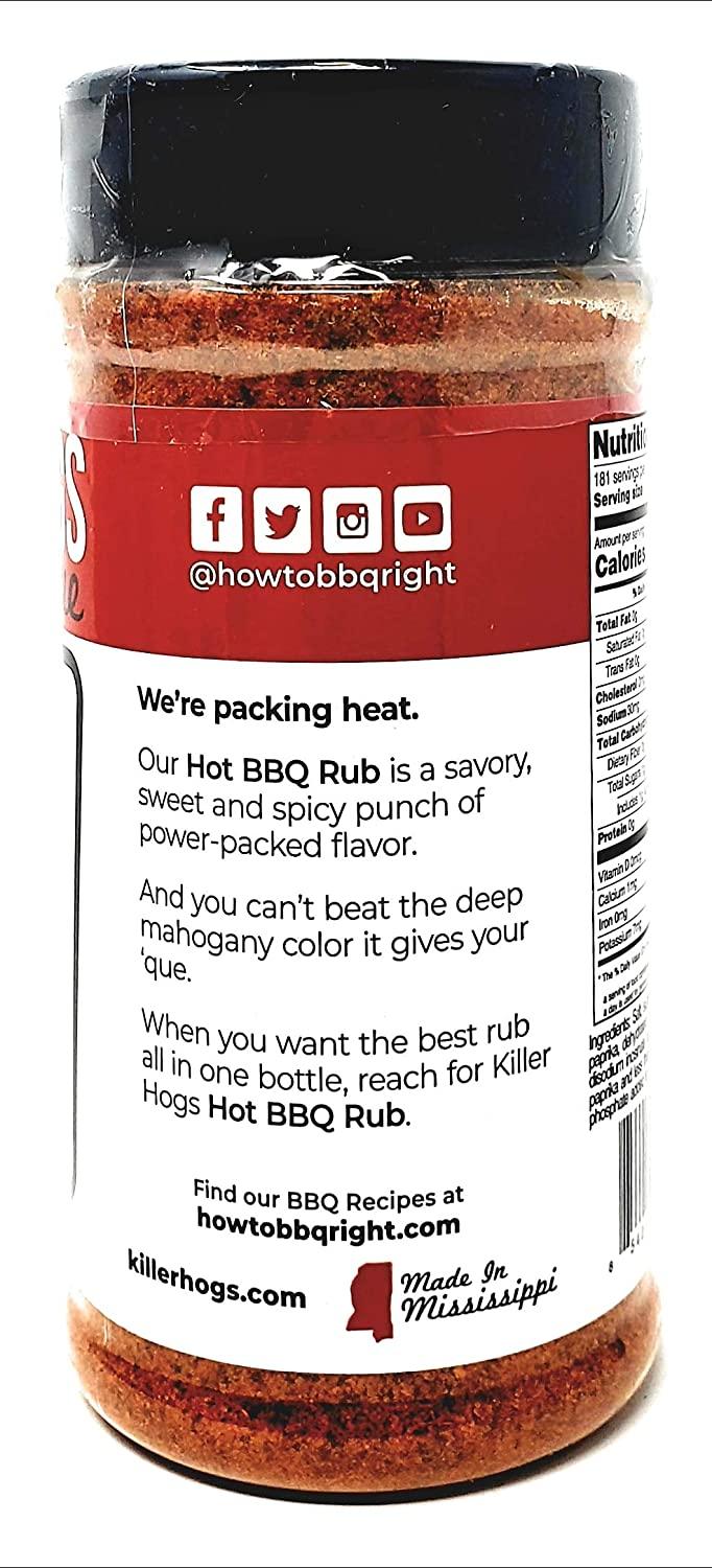 Killer Hogs Barbecue Rub Variety Pack - Original BBQ Rub, Hot BBQ Rubs ...