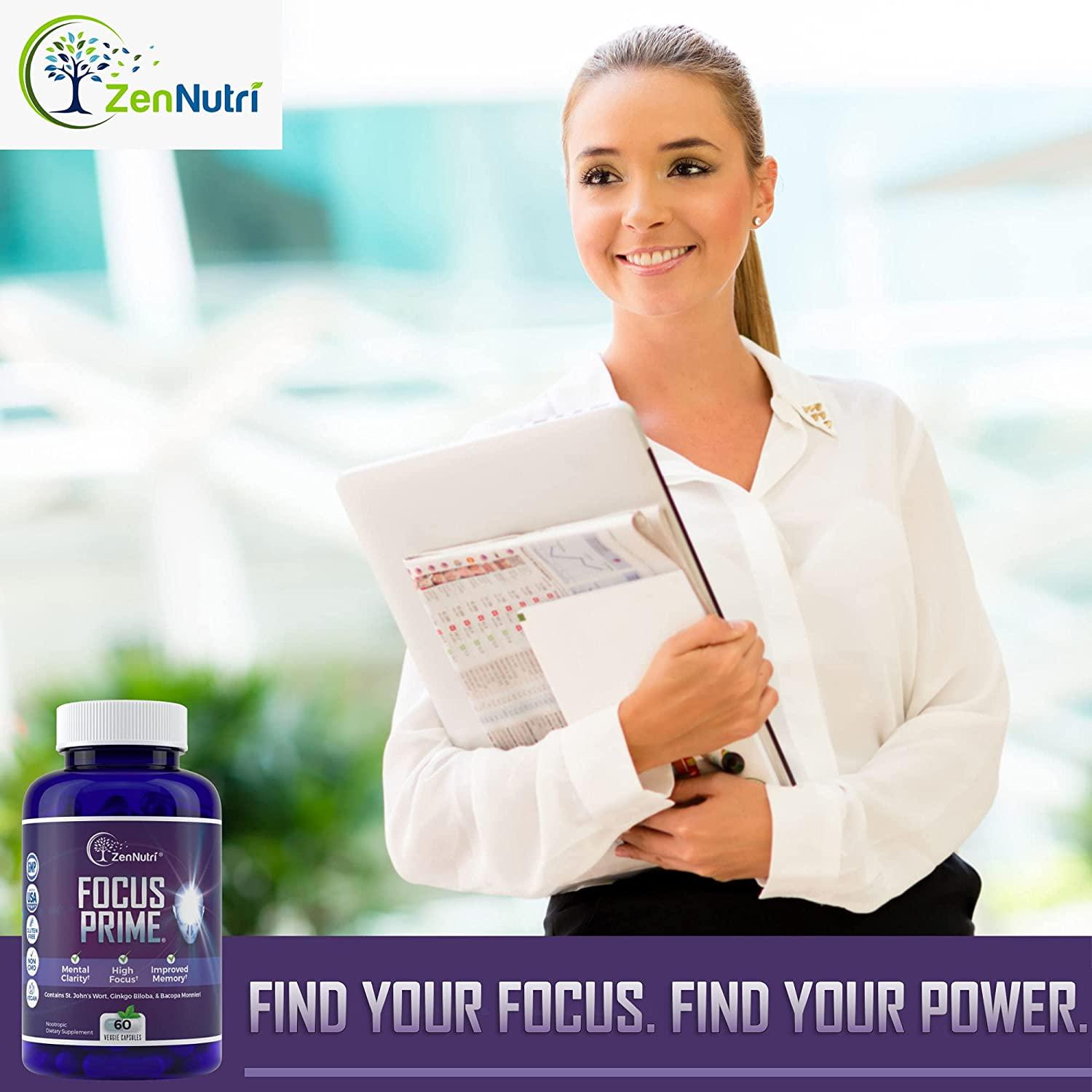 Brain Booster Supplement for Focus, Memory, Clarity & Mood Support ...