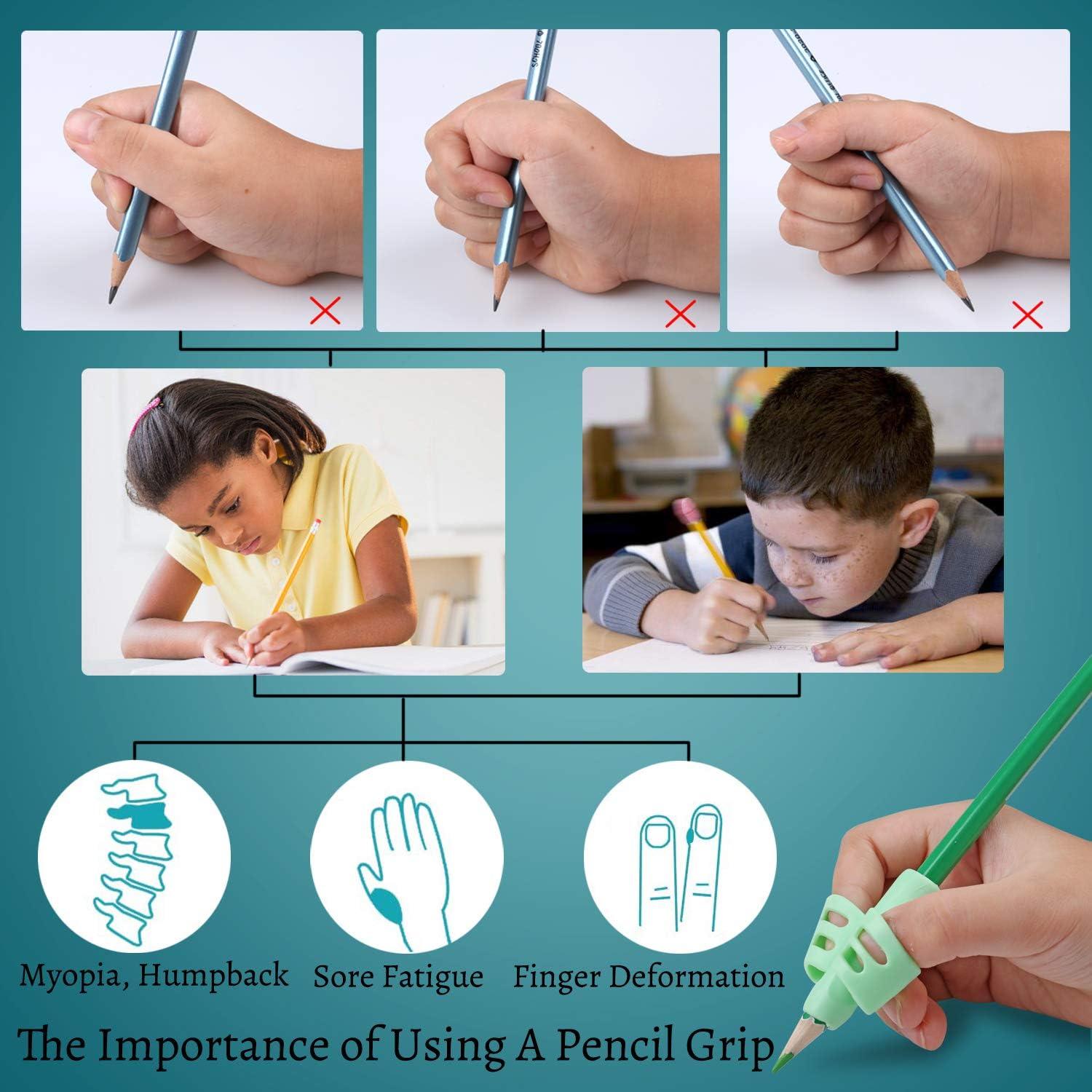 DMFly Pencil Handles for Kids - Handwriting Assistance & Posture ...