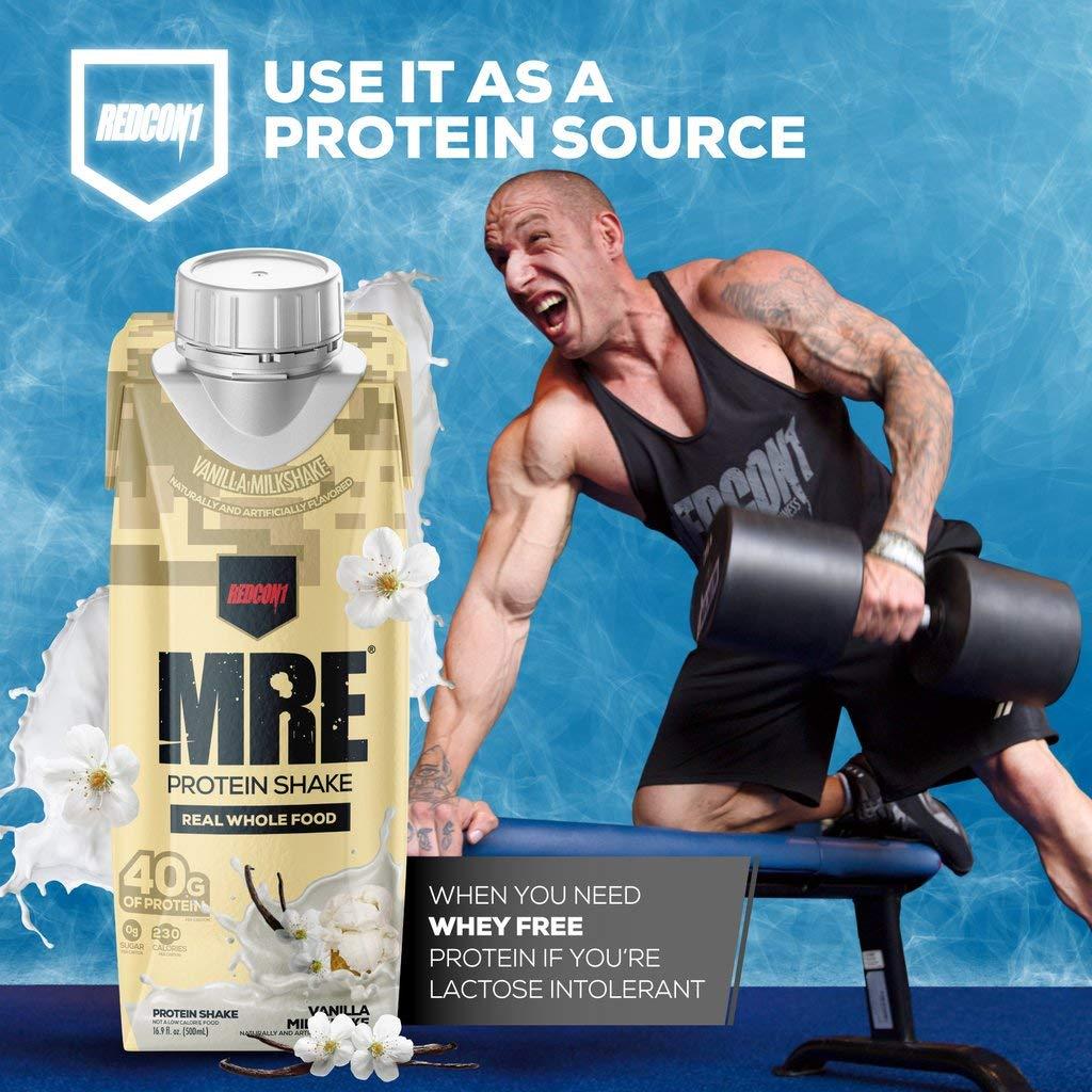 Redcon1 MRE Ready to Drink Protein Shake Milk Chocolate - Case of 12 ...