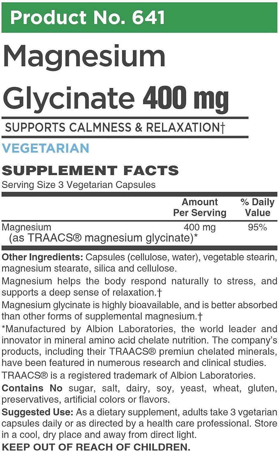 Albion Magnesium Bisglycinate Chelate (TRAACS Magnesium Glycinate ...