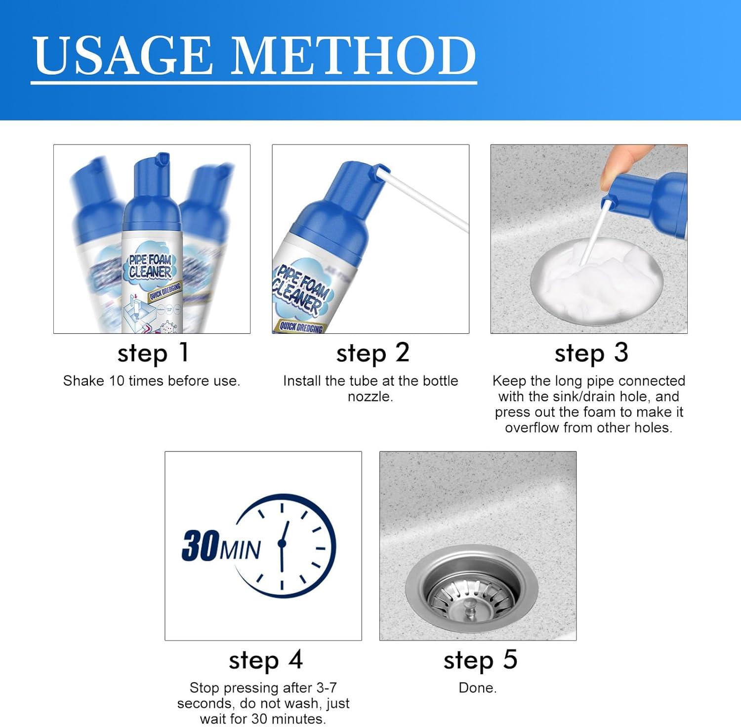 Yougo Drain Cleaner Yougo Foaming Drain Cleaner Sink Foam Drain Cleaner ...
