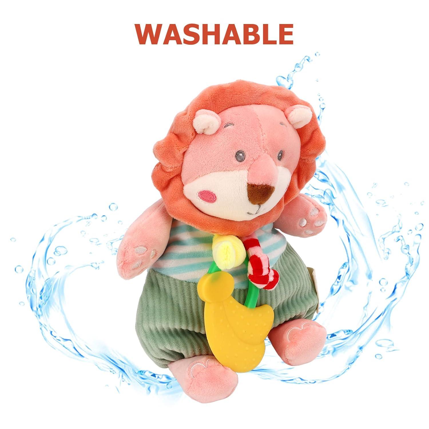 Lion Teether Doll - Cute Cartoon Animal for Newborns | Super Soft ...