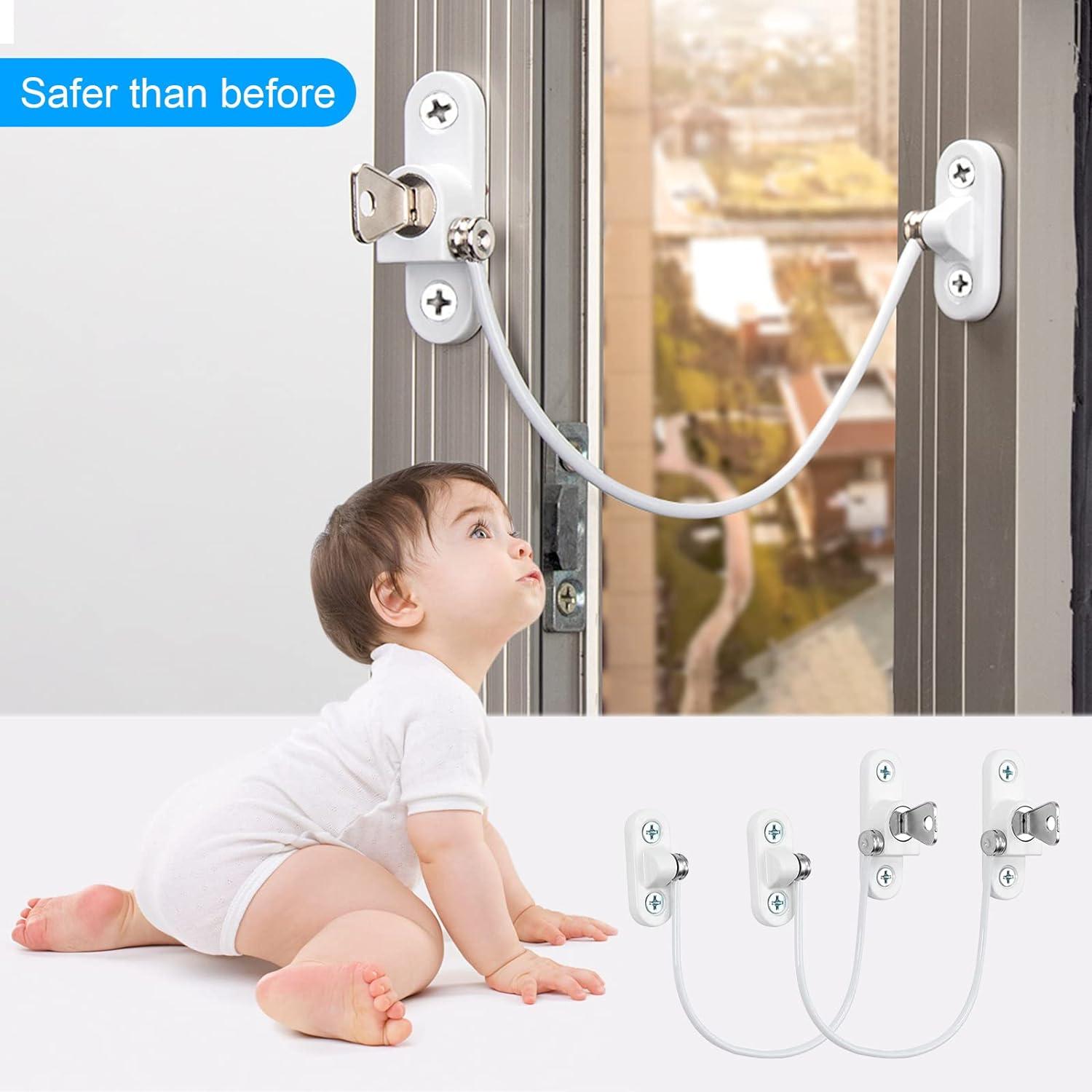 8 Pcs Window Restrictor Locks for Kids Window Restrictors UPVC Baby ...