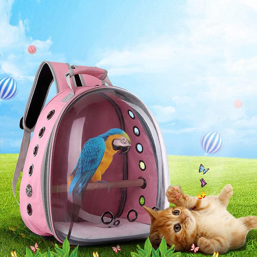 BURAN Pet Parrot Carrier Bird Travel Bag Space Capsule Transparent ...