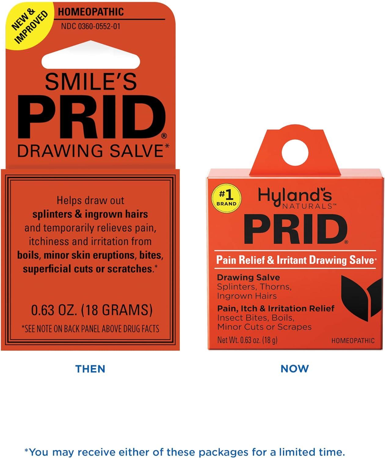 Hyland's PRID Drawing Salve Naturals - 2 Pack | Fast-Acting Relief for ...