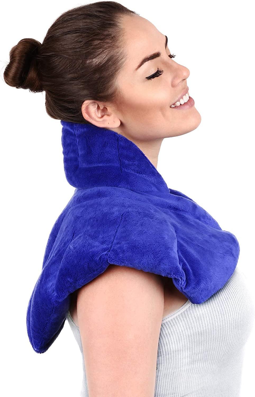Microwavable Heating Pad for Neck and Shoulders - 5 Lb. Heavy Duty ...