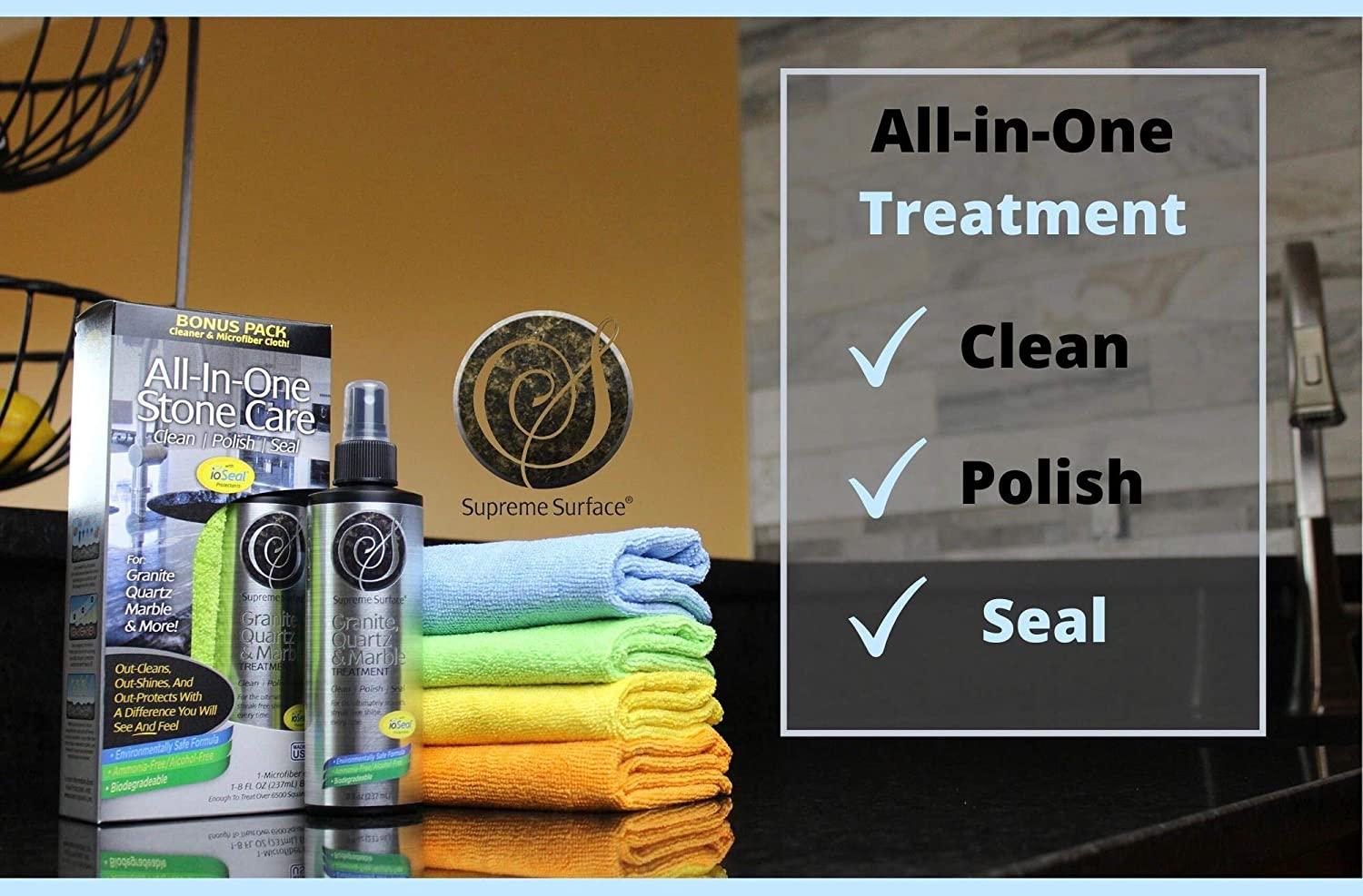 Supreme Surface Granite Quartz & Marble Treatment 3 Pack - Enhance ...